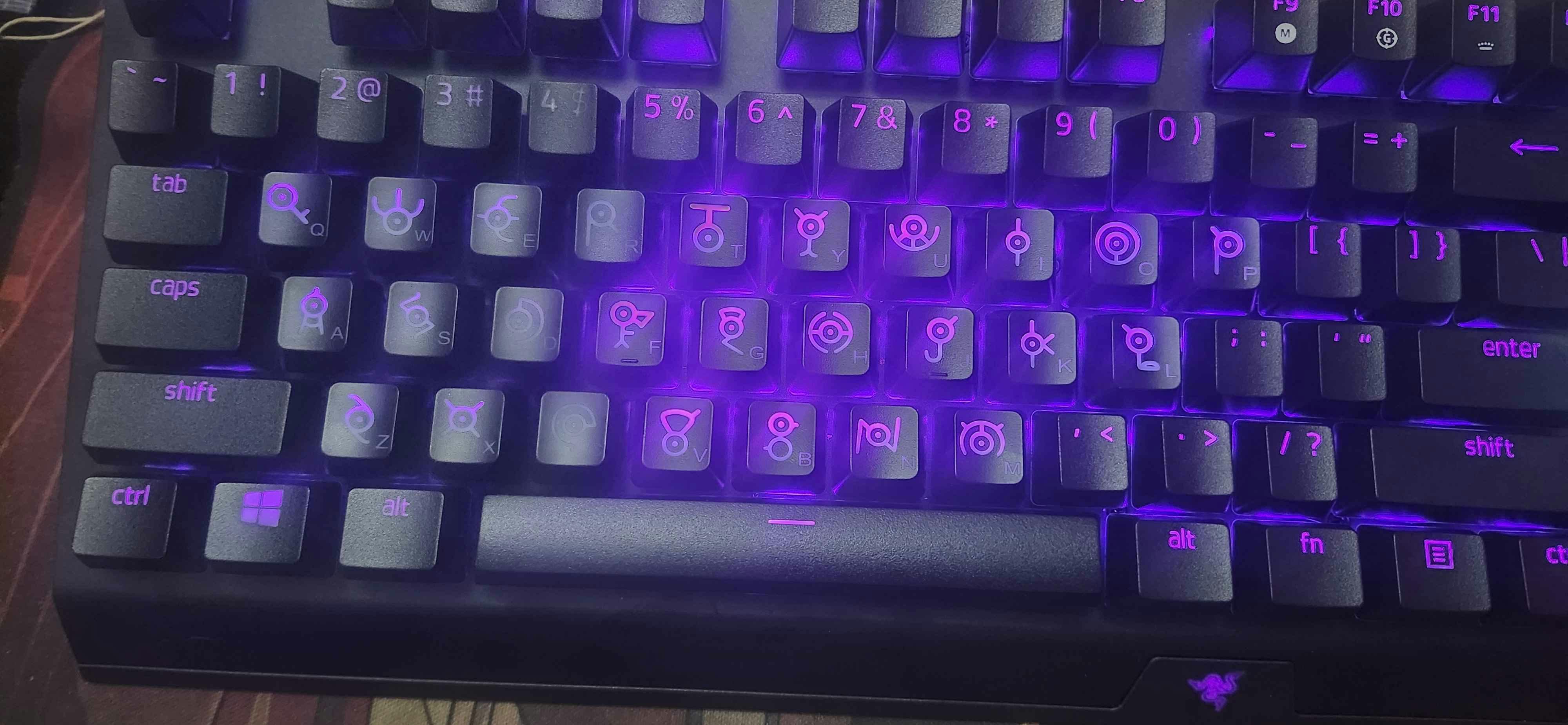 Pokemon Unown Keycap Set – RoyalKeycaps