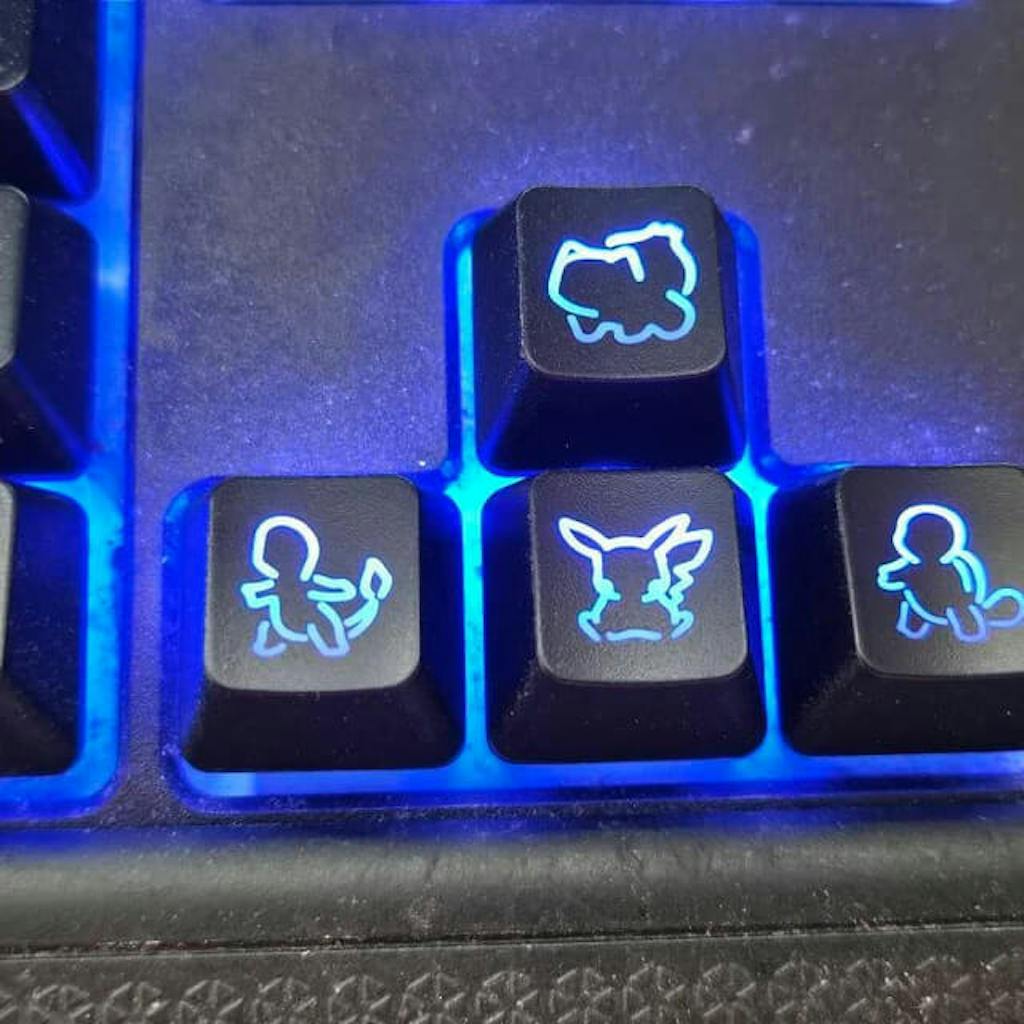 Pokemon Starters Keycap Set – RoyalKeycaps