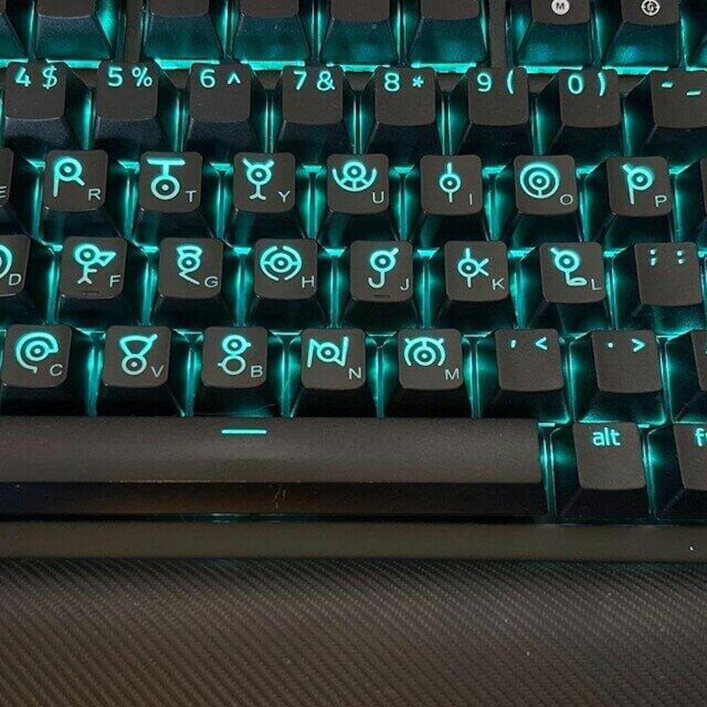 Pokemon Unown Keycap Set – RoyalKeycaps