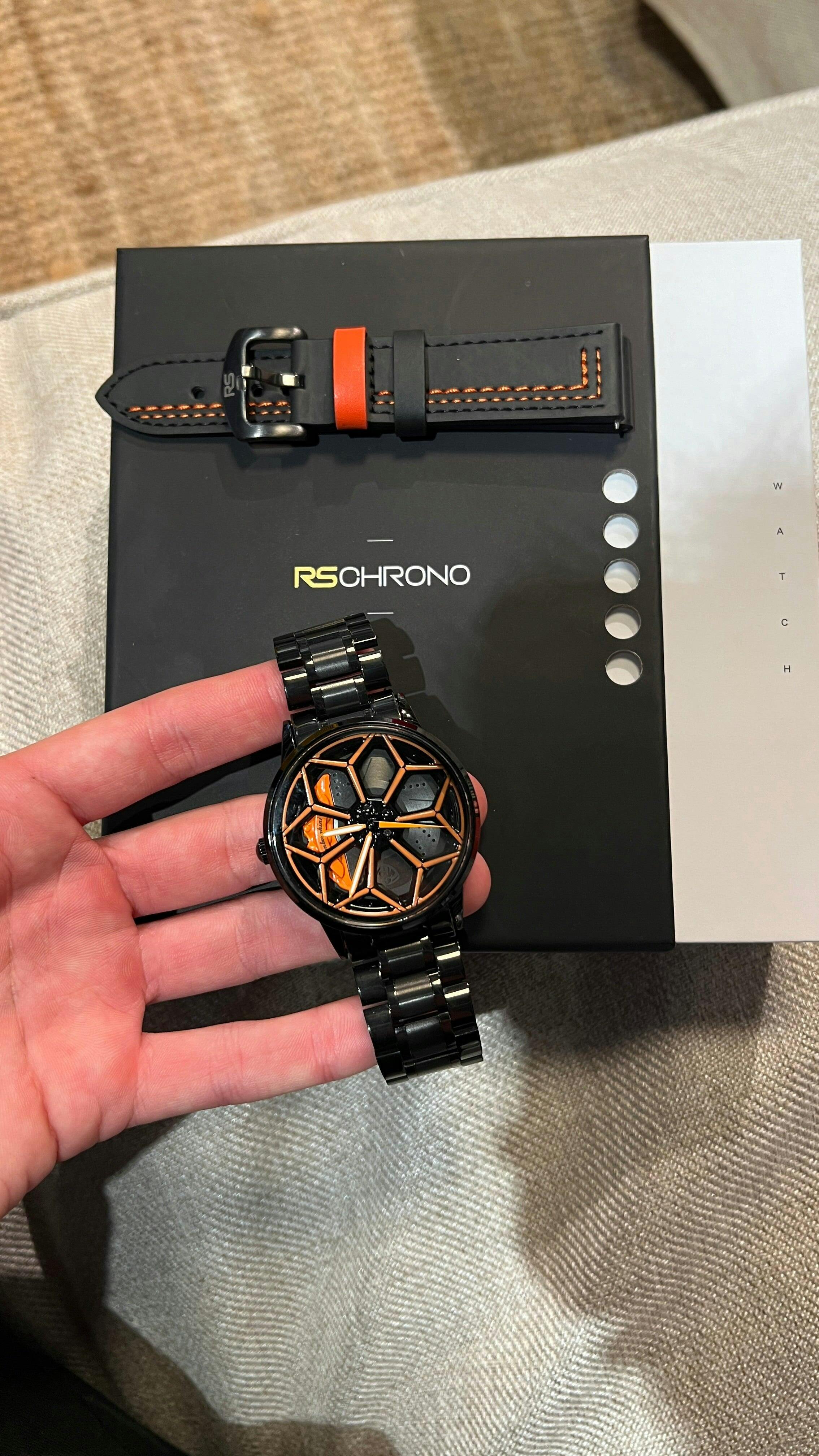 Shop Performante Gyro - Green Leather Strap | RS Chrono