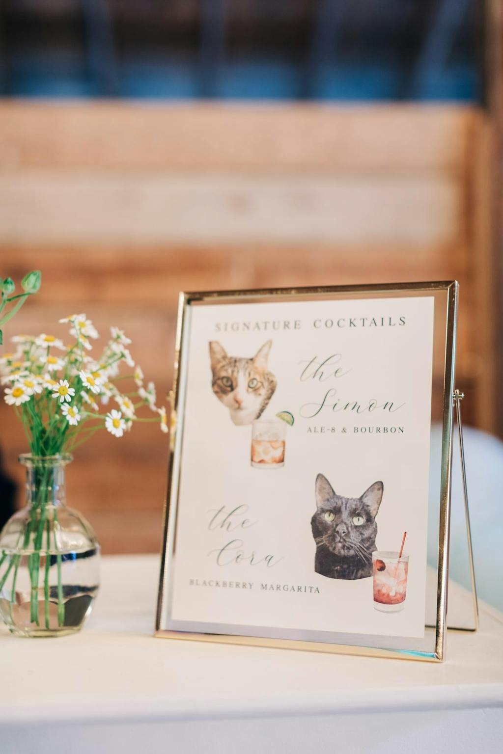Wedding Bar Menu Print - Pets – Rubi and Lib Design Studio
