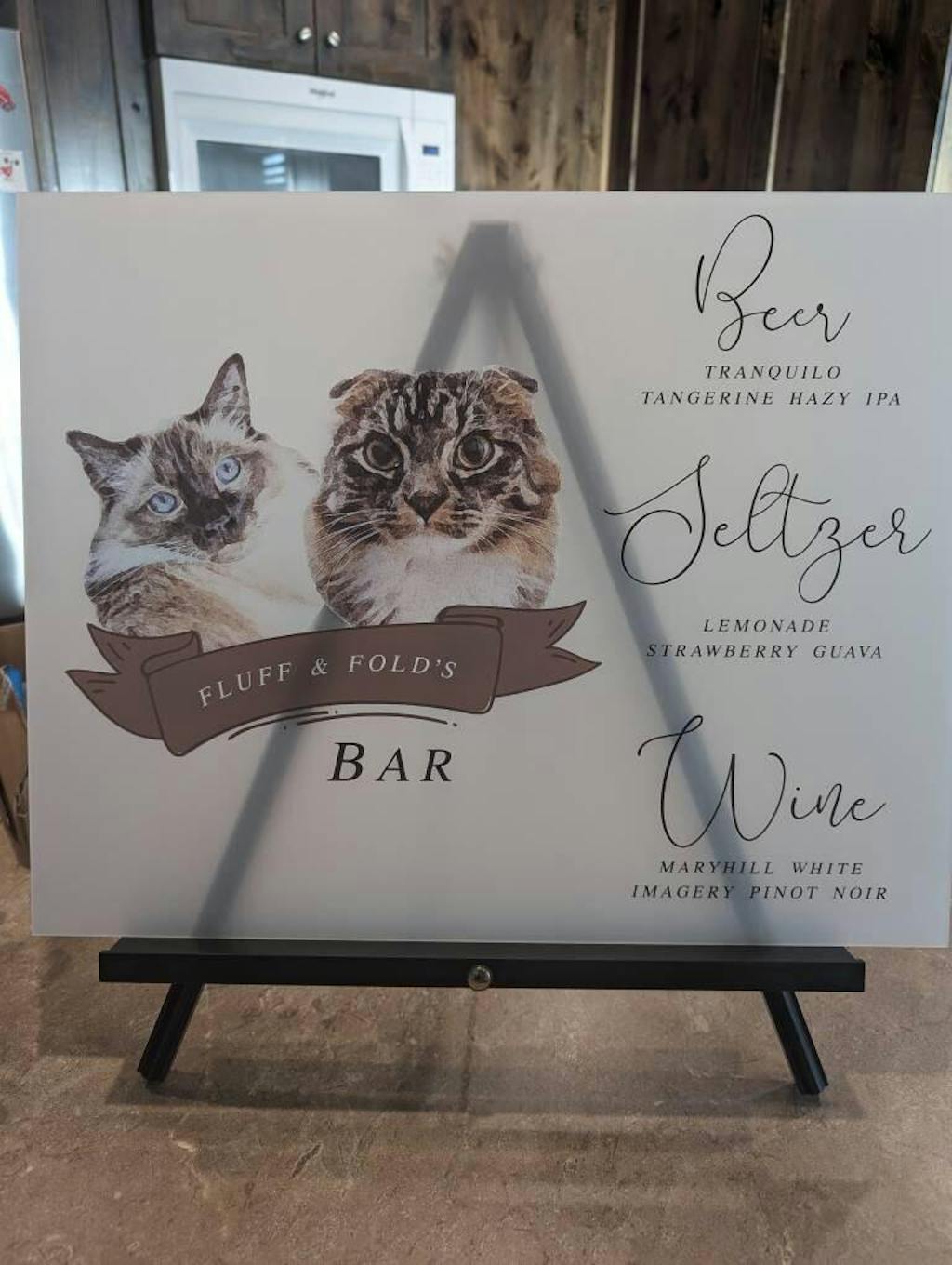 As Featured in People Magazine - Dog Wedding Bar Menu Print – Rubi and ...
