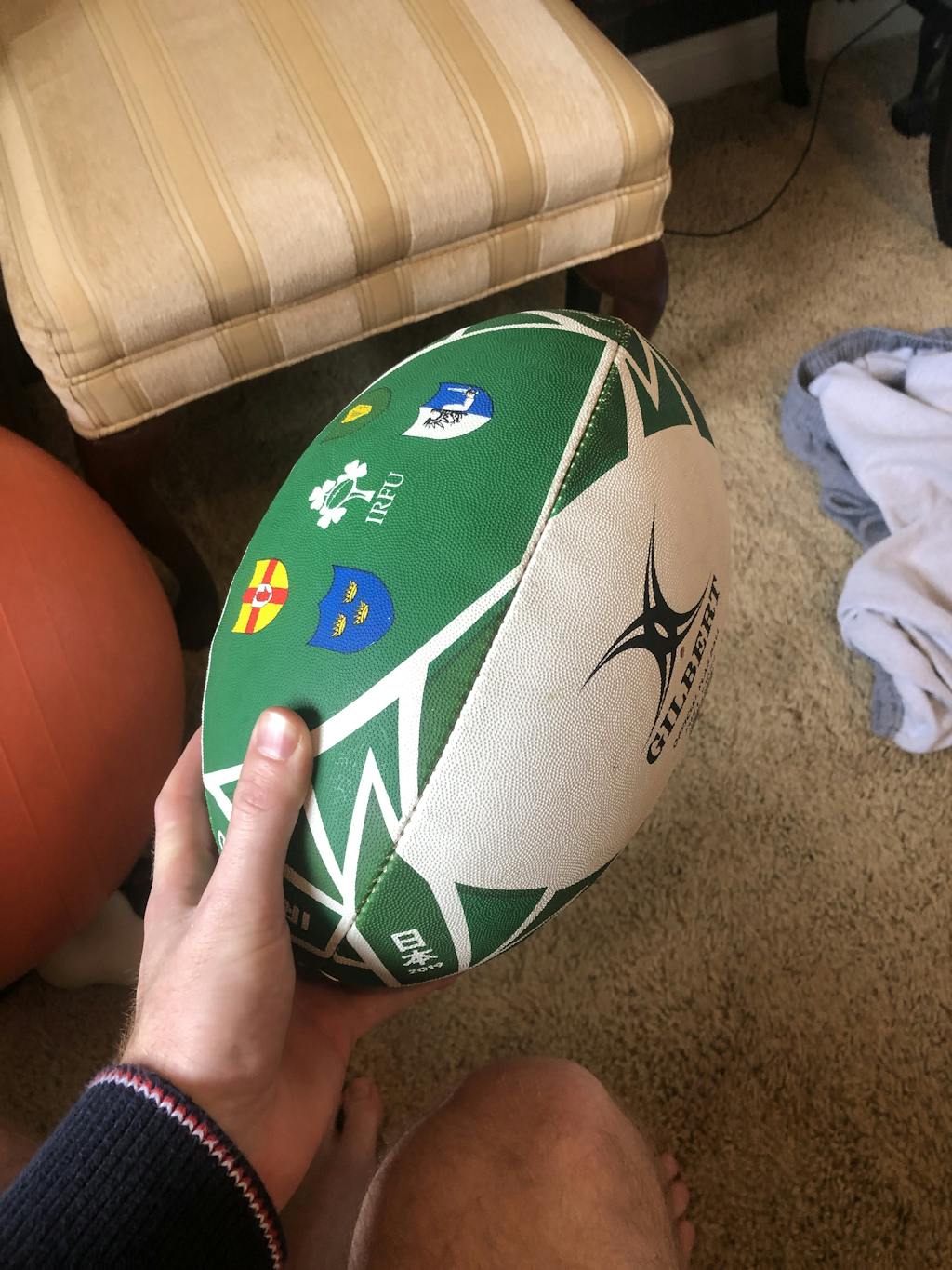 Gilbert Rugby World Cup 2019 Ireland Flag Ball - Rugby Imports