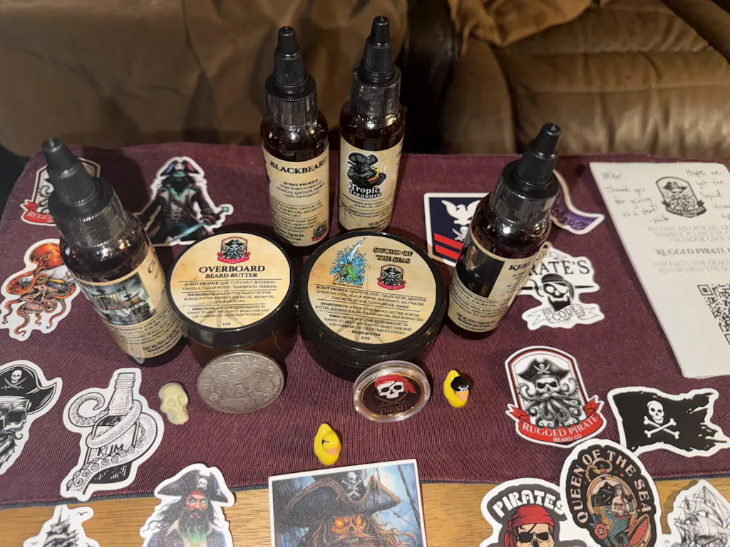 Blackbeard (Tobacco Vanilla Leather) Beard Oil and Butter – Rugged ...