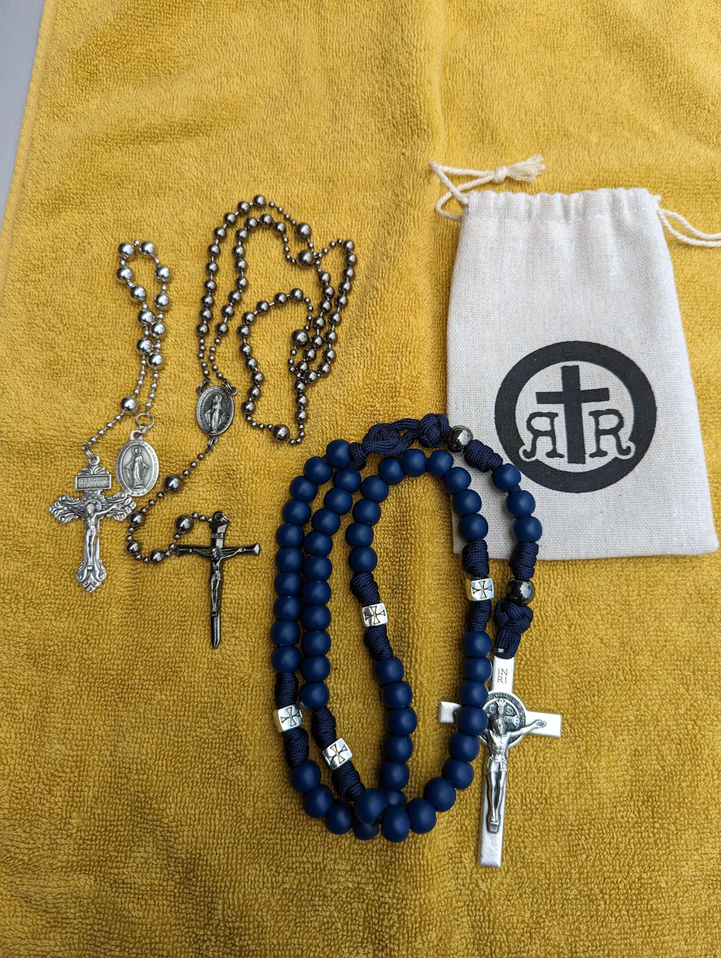 Authentic Blue Rugged Rosary - Power up your Prayers with a strong ...