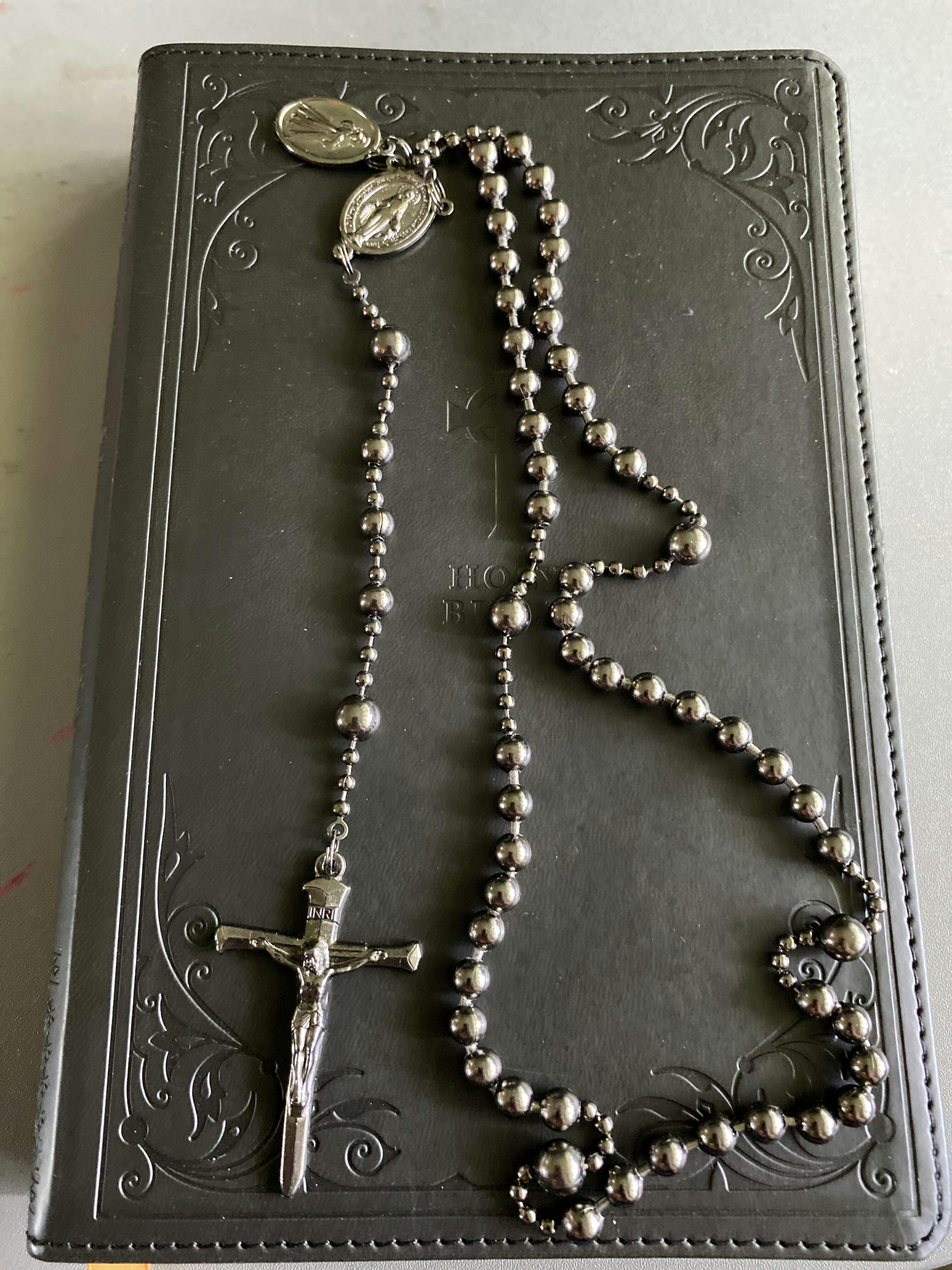 WWI Battle Beads Saint Medals Pocket Combat Rosary Unbreakable - Rugged ...