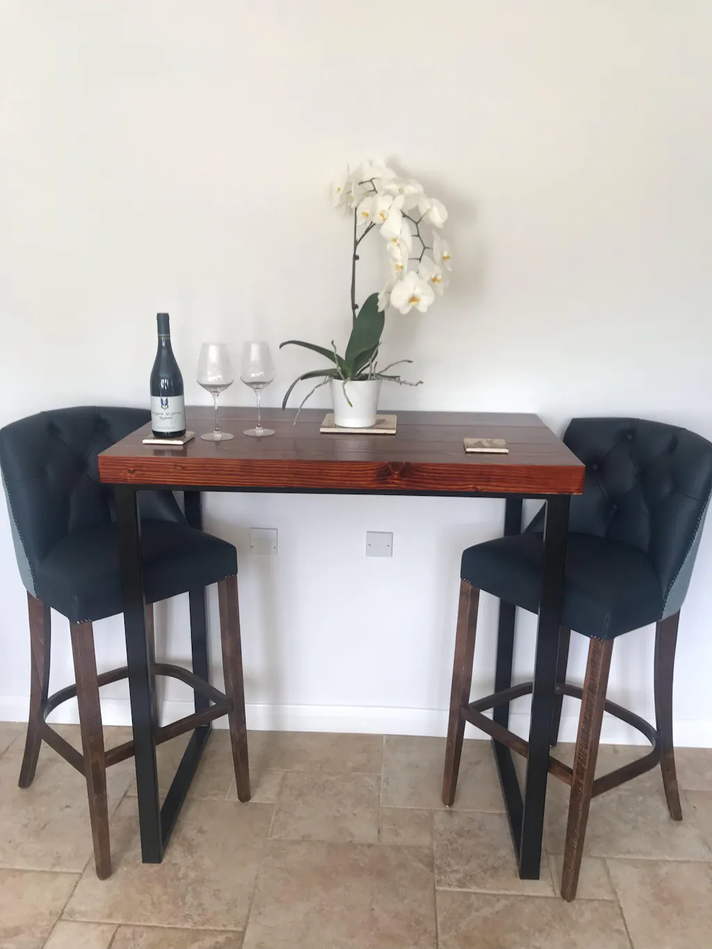 Industrial Bar Table | High Seater Kitchen Bar Chic Tall Poseur | BS03 ...