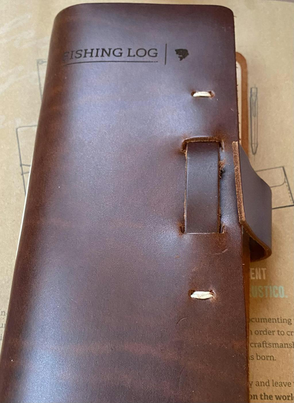 Personalized Leather Fishing Journal – Rustico