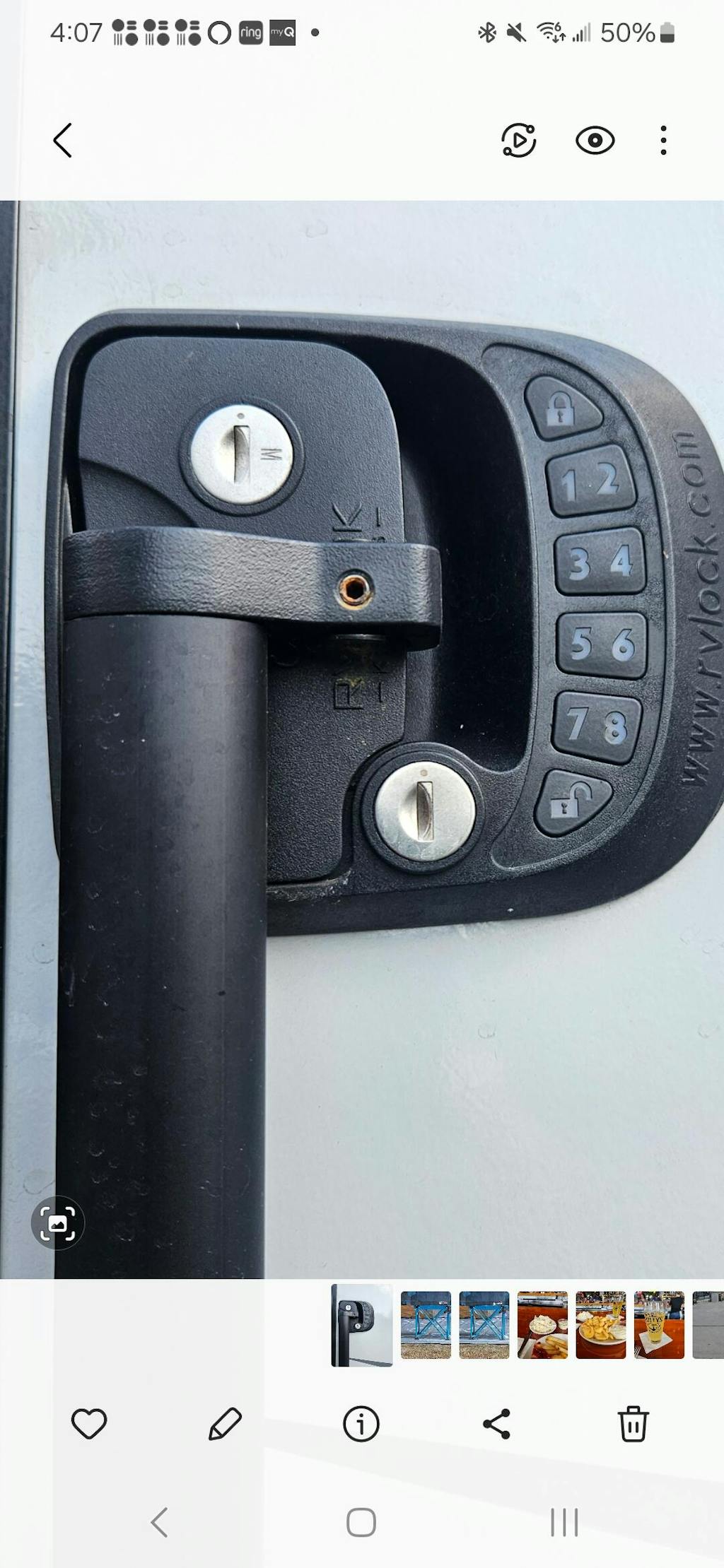 RVLock Axis Keyless Latch Extender