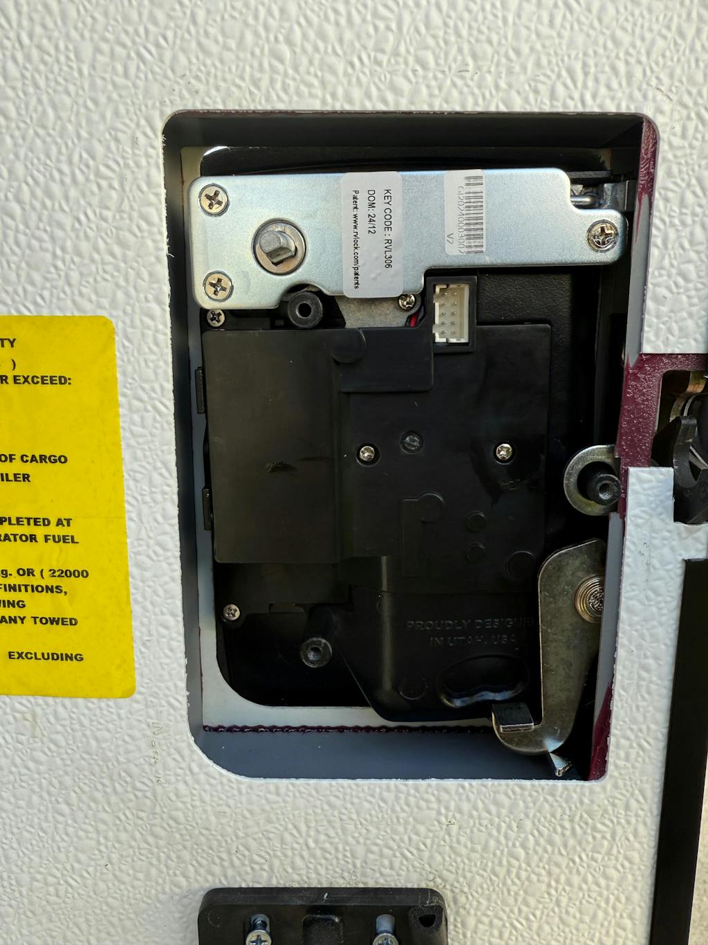 RVLock Atlas Keyless Handle for Class A & C Motorhomes - 2nd Generatio