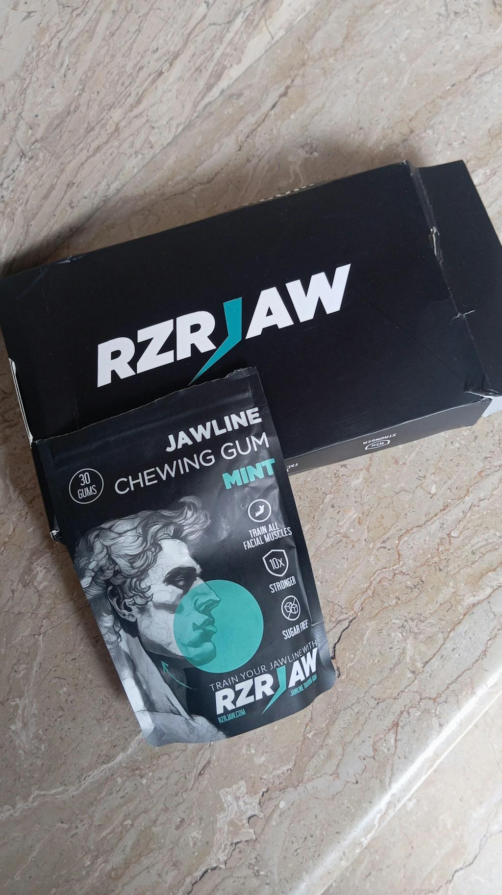 Jawline Chewing Gum (Mint) - Beginner Level – Rzrjaw