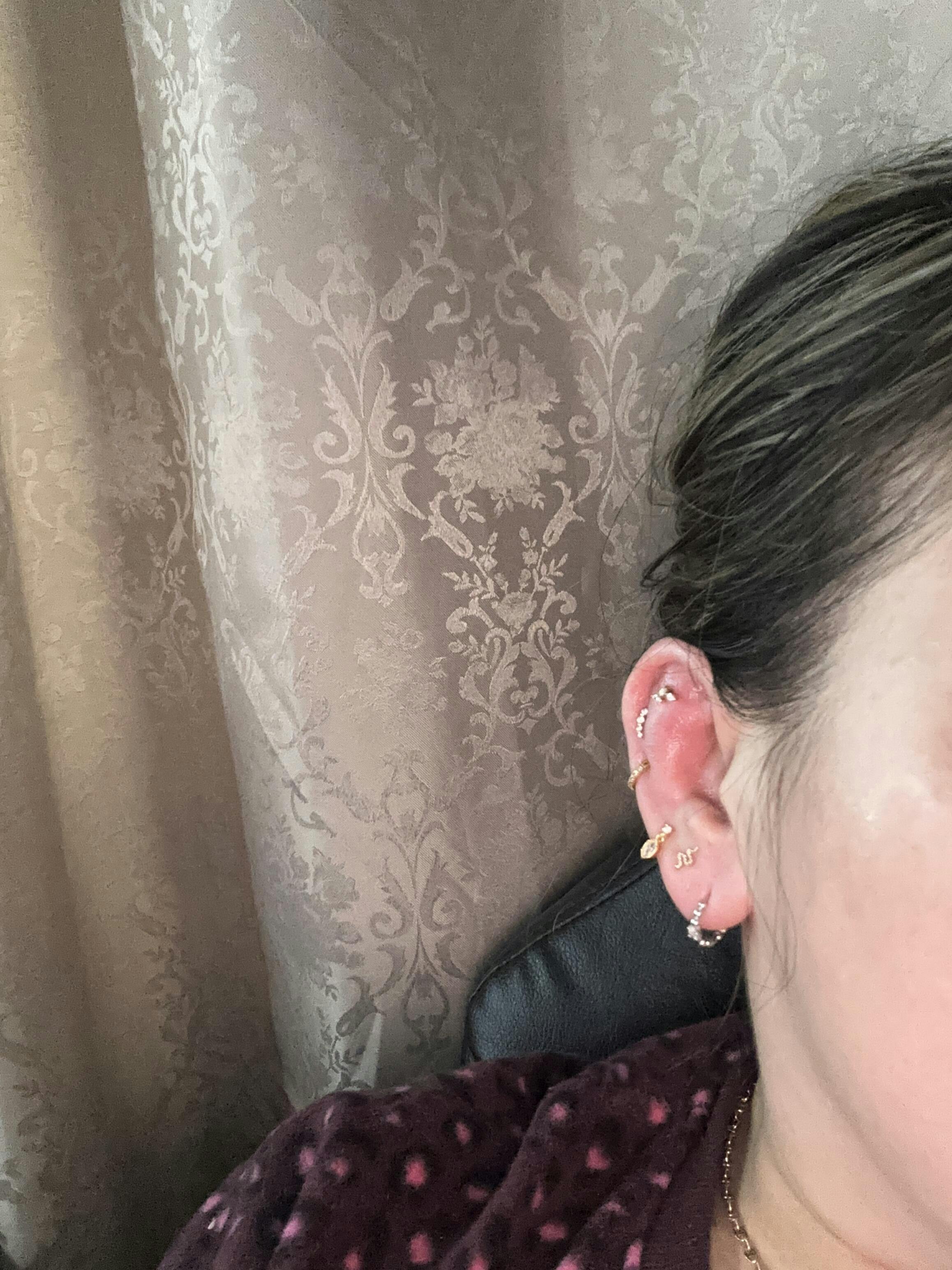 Mini Bow Piercing Stud (18K Gold Filled) | Internally Threaded Earring ...