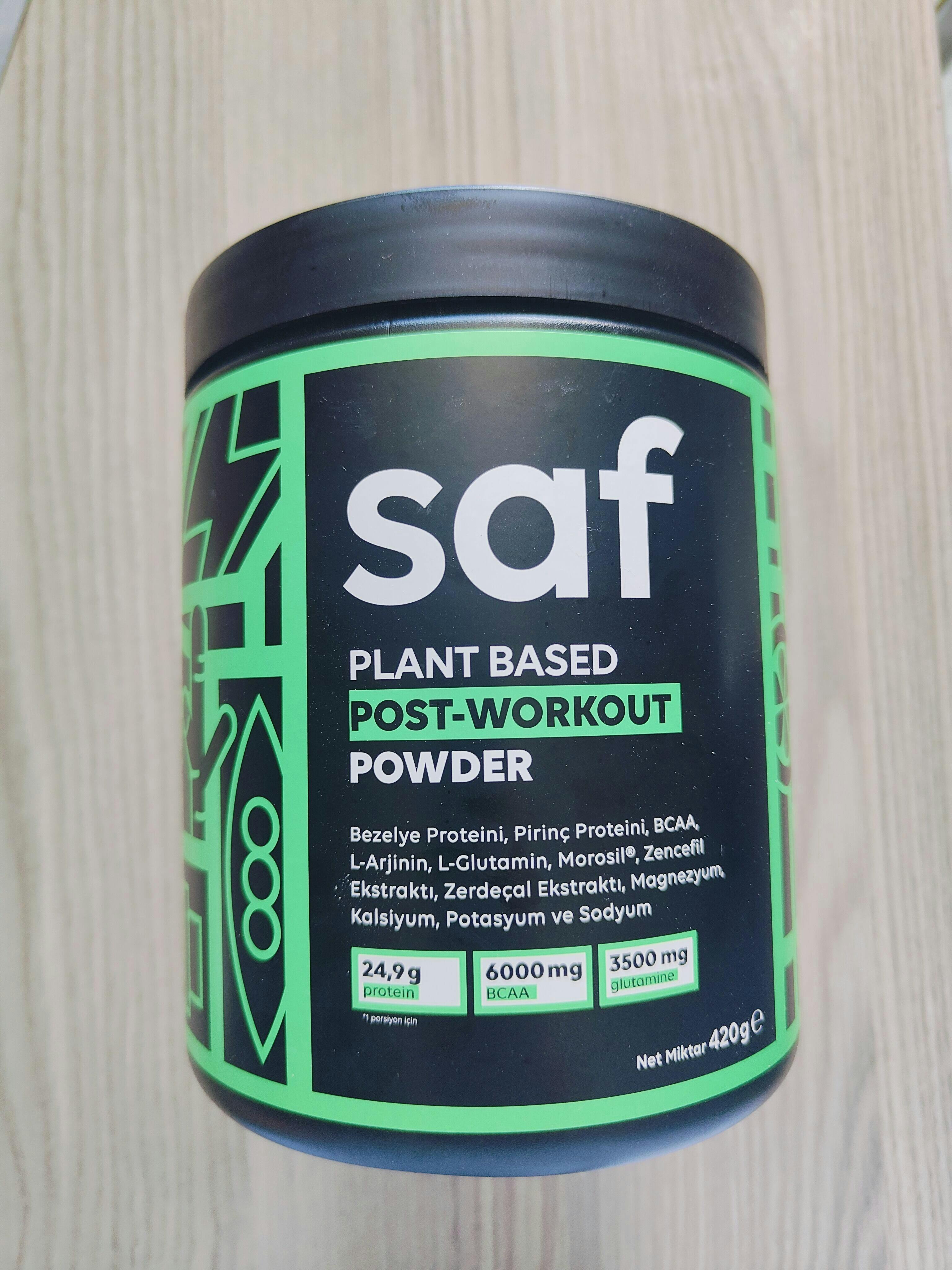Saf Athletics Post-Workout Protein Tozu 420 gr