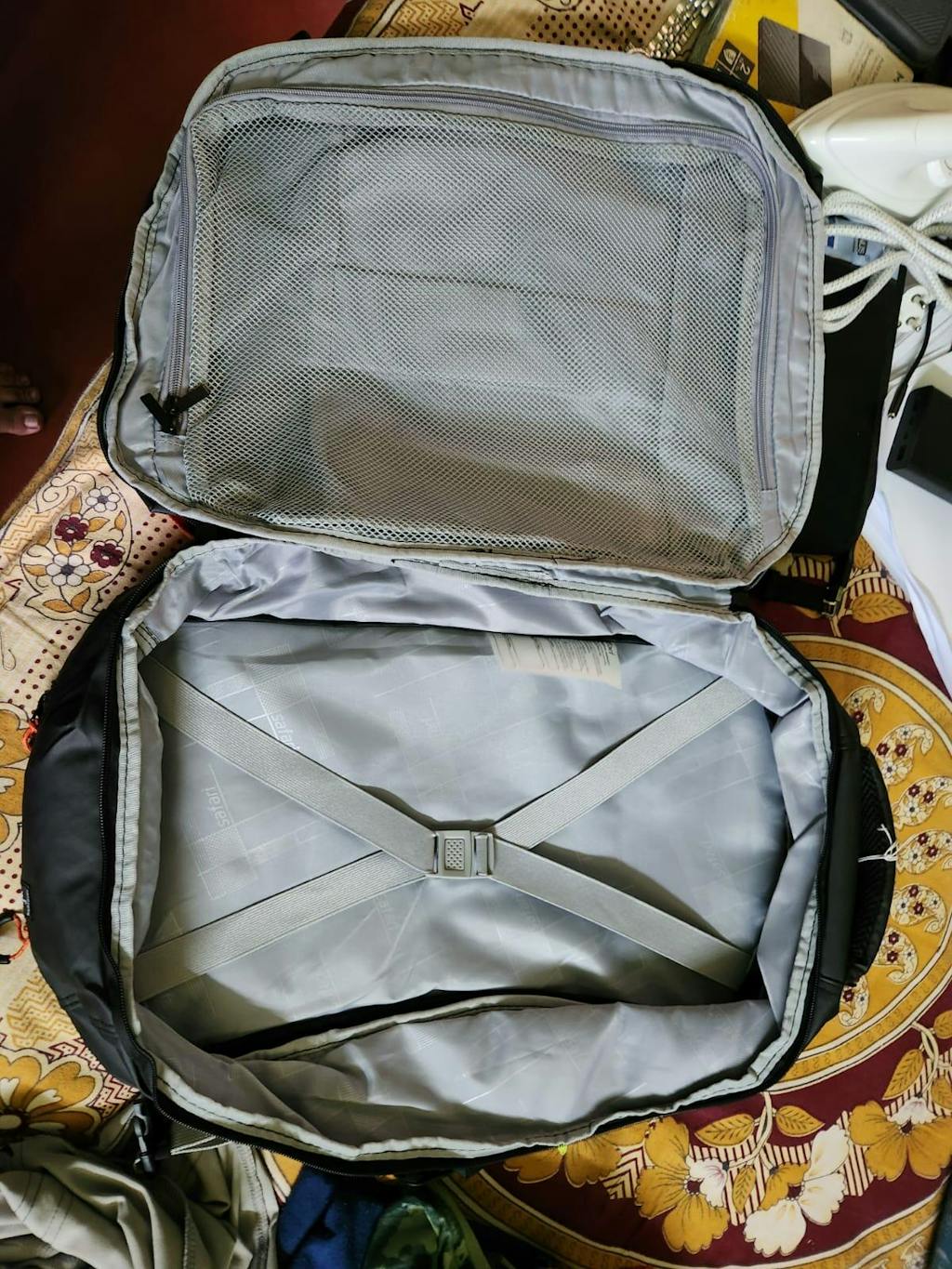 Seek 45L Overnighter Travel Backpack with Expander, Two Way Handle, Lu