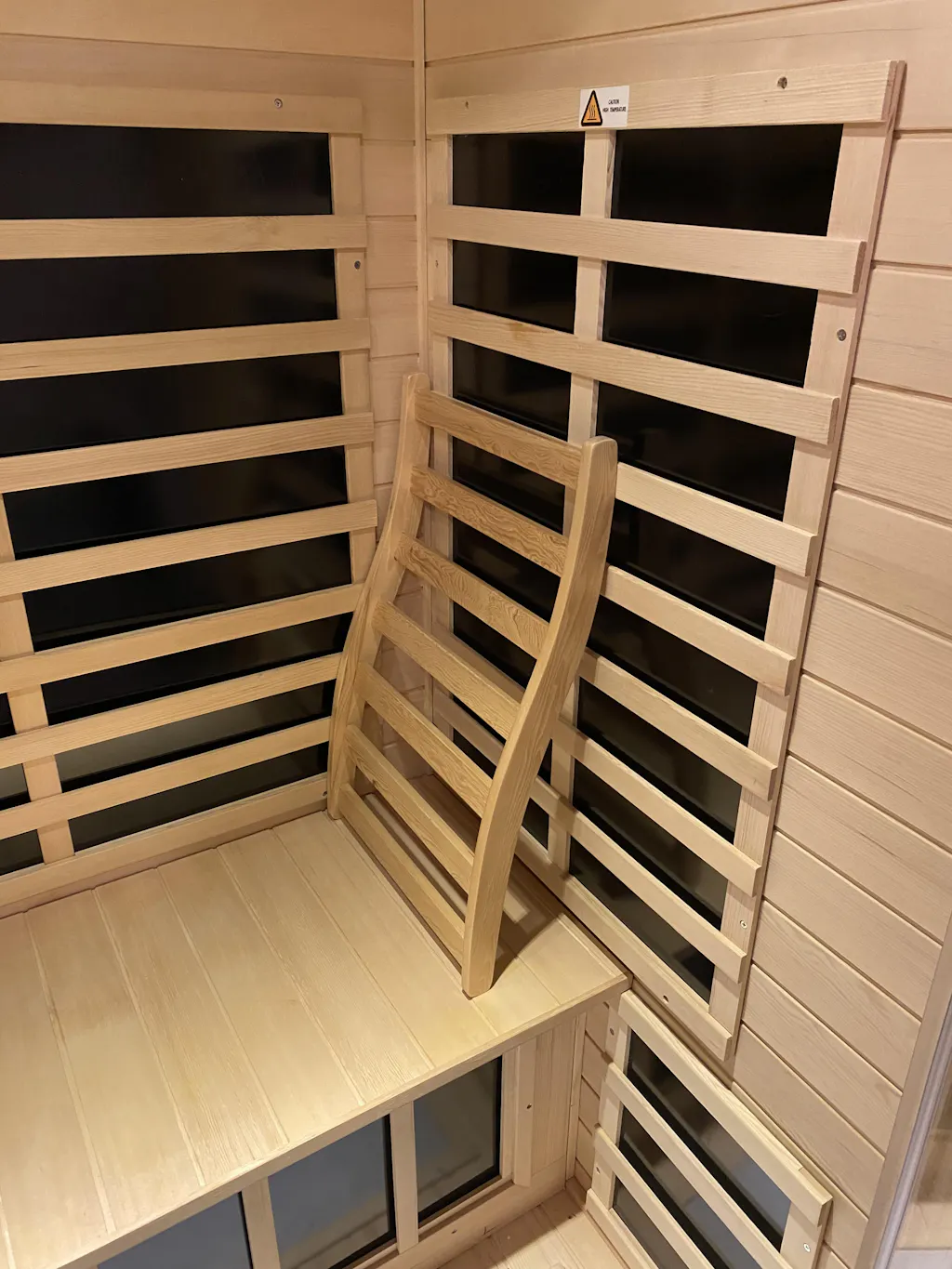 Ergonomic Sauna Backrest – SalusHEAT Saunas Direct