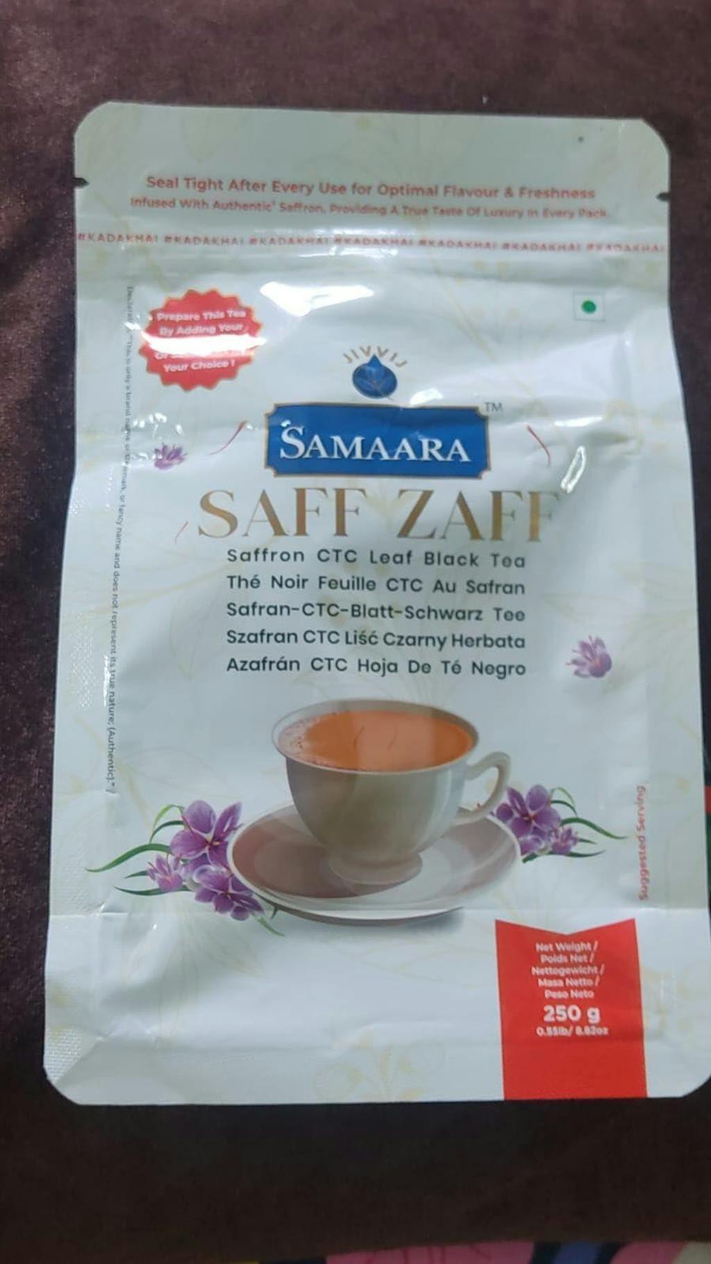 Buy Saffron Tea 250gm Zipper Pack - Samaara