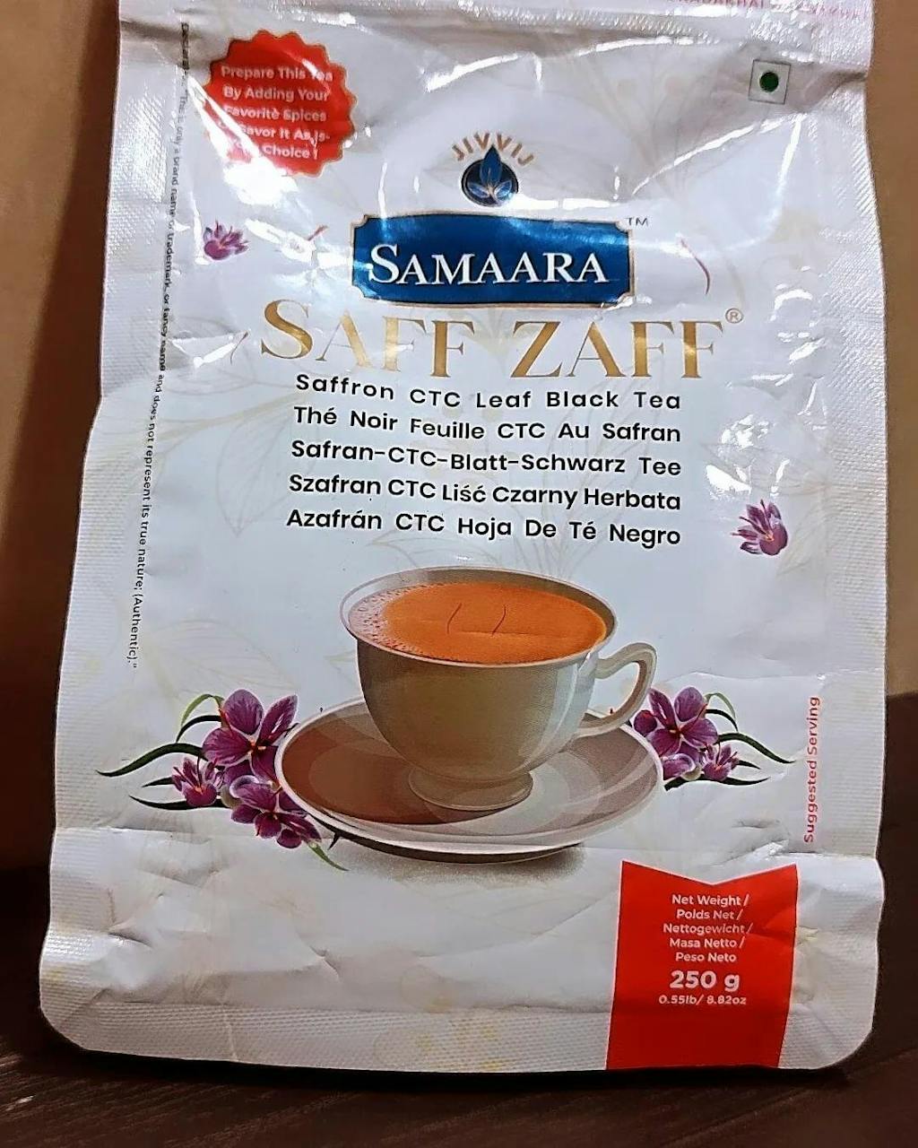 Buy Saffron Tea 250gm Zipper Pack - Samaara
