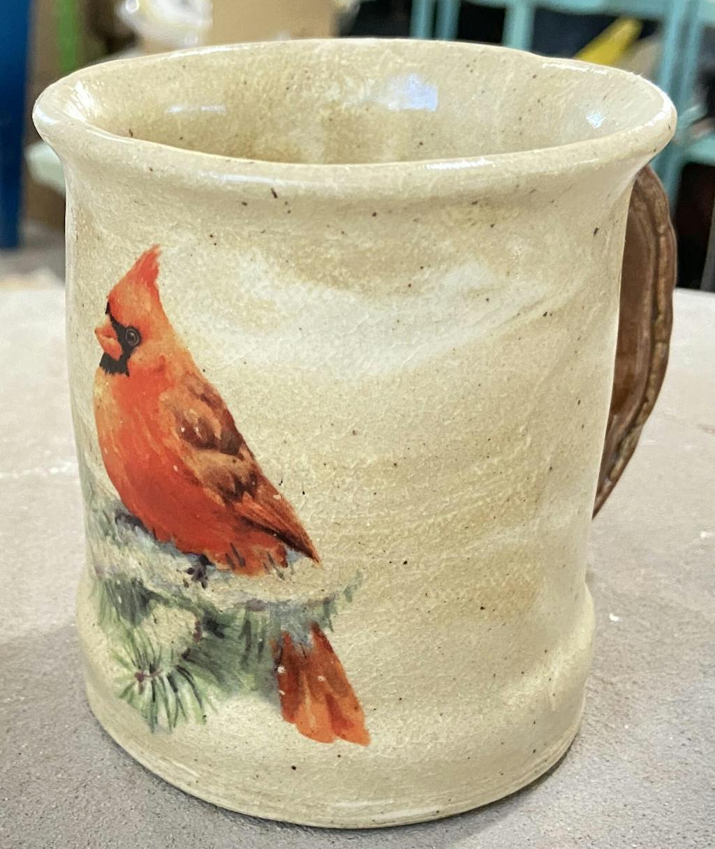 Ceramic Overglaze decal, Overglaze decal - Cardinal - Sanbao Studio