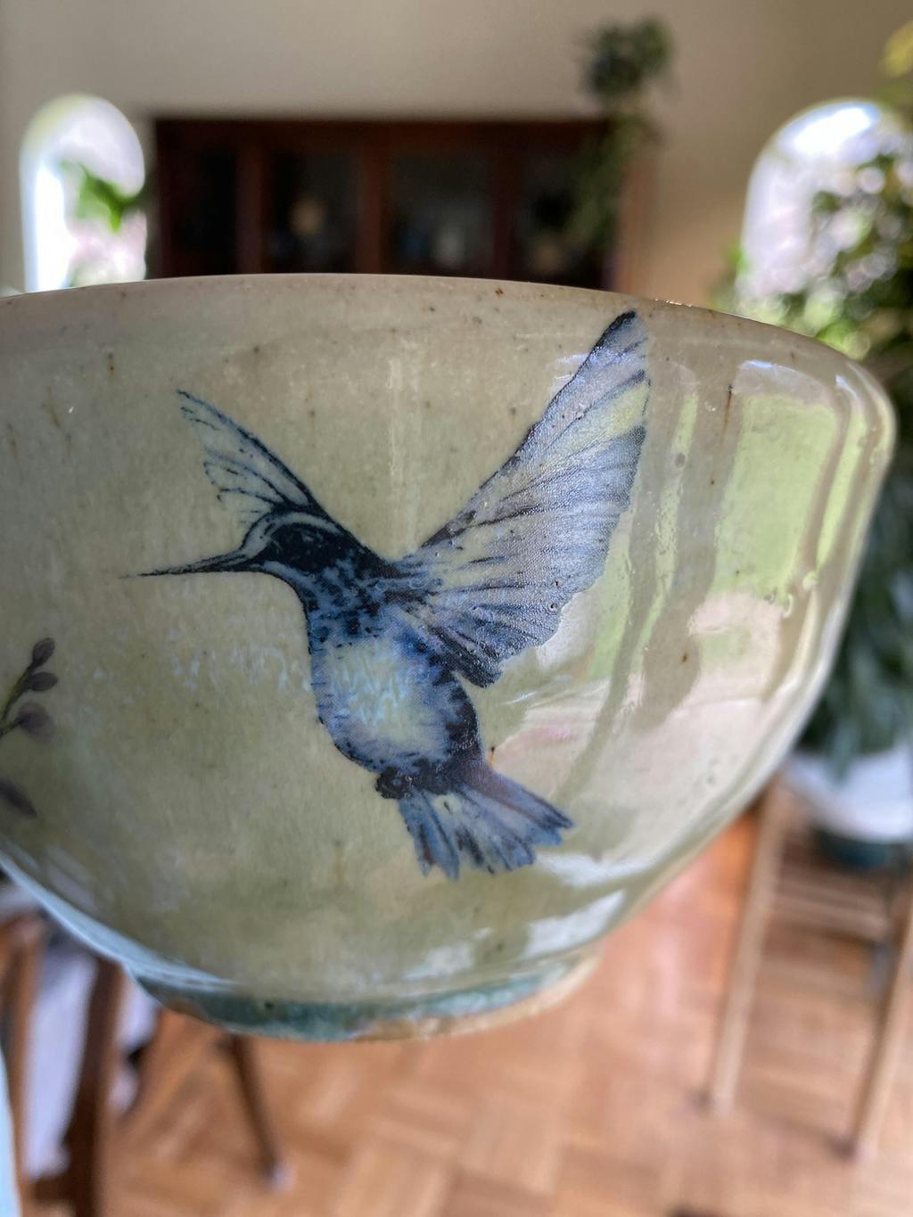 Ceramic Overglaze decal, Overglaze decal - Hummingbird - Sanbao Studio