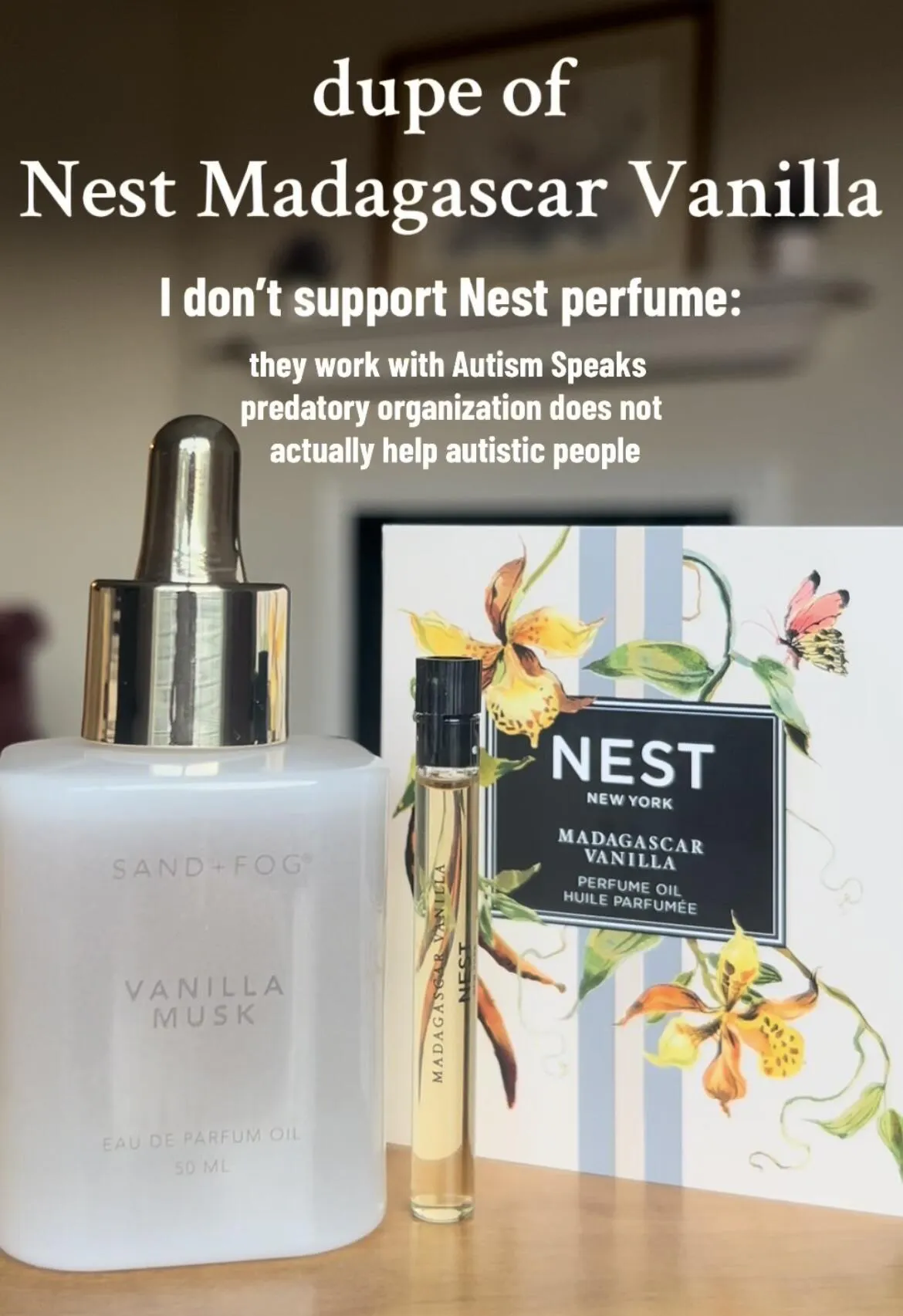 Vanilla Musk Perfume Oil Dropper – Sand + Fog