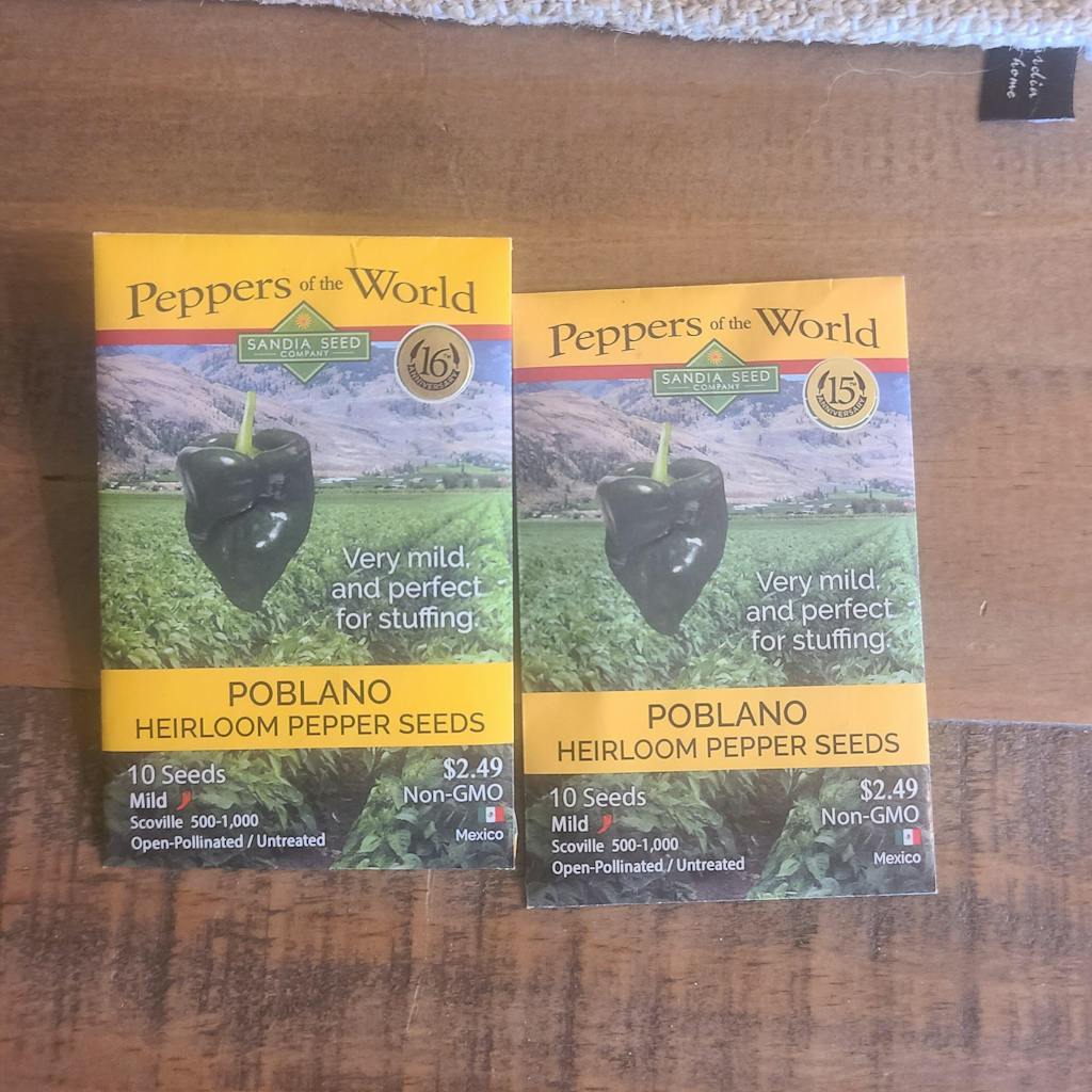 Poblano Pepper Seeds – Sandia Seed Company