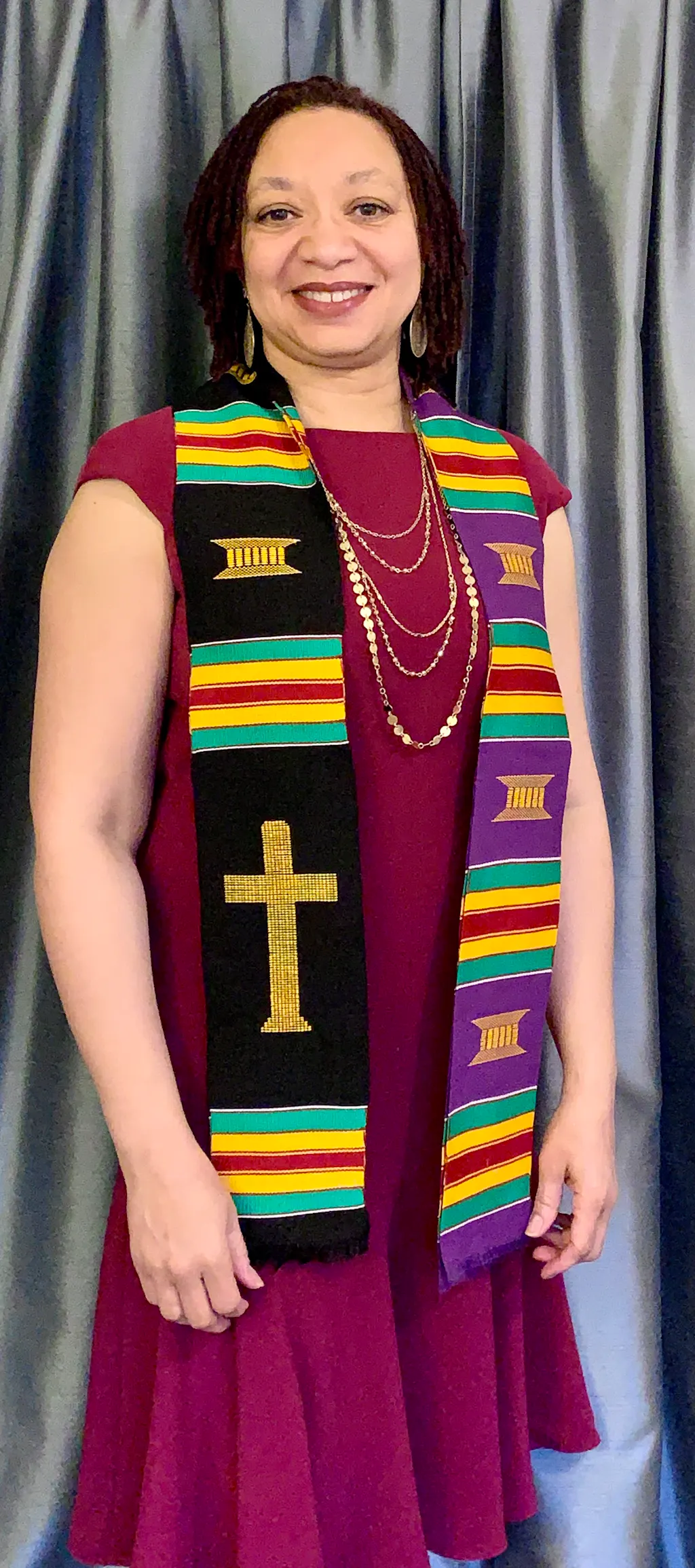 Christian (Usher, Clergy) Authentic Handwoven Kente Cloth Stole ...