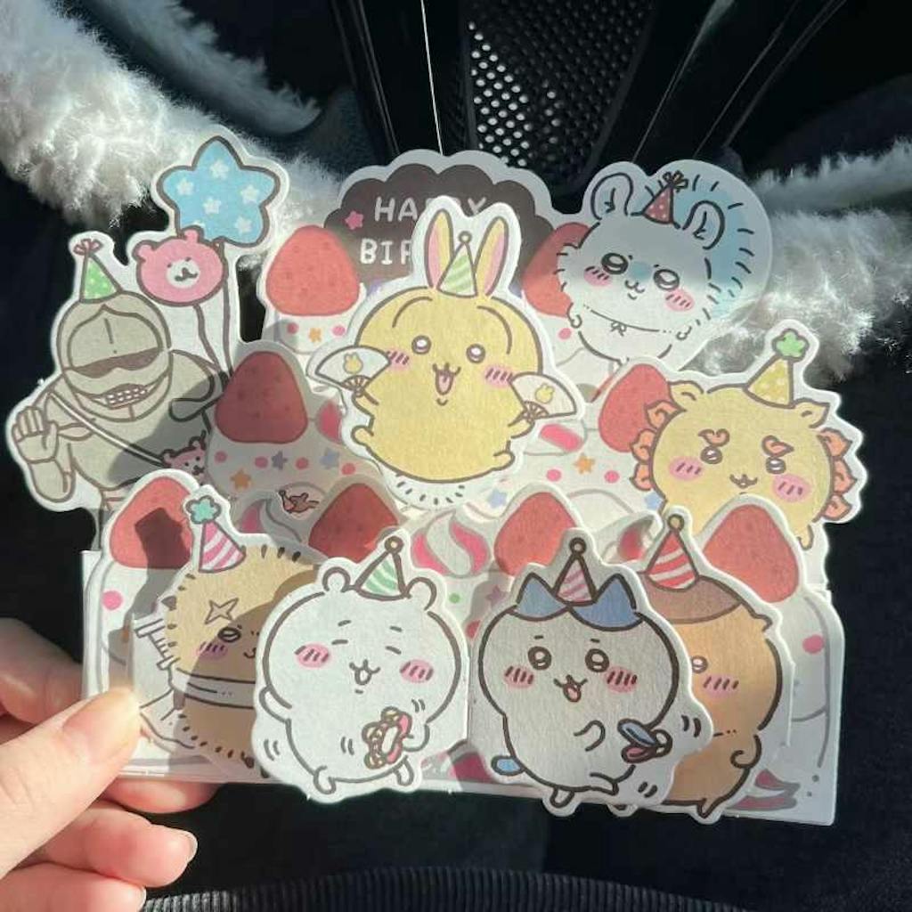 Chiikawa Hachiware Usagi 3D Birthday Greeting Card | Cute Gift Card ...