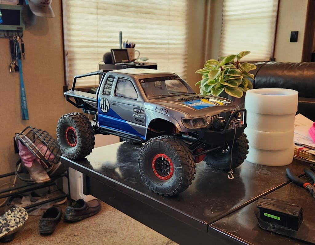 SCX10/SCX10 II Narrow Raised SR5/Honcho Front Bumper with Trail Bar ...