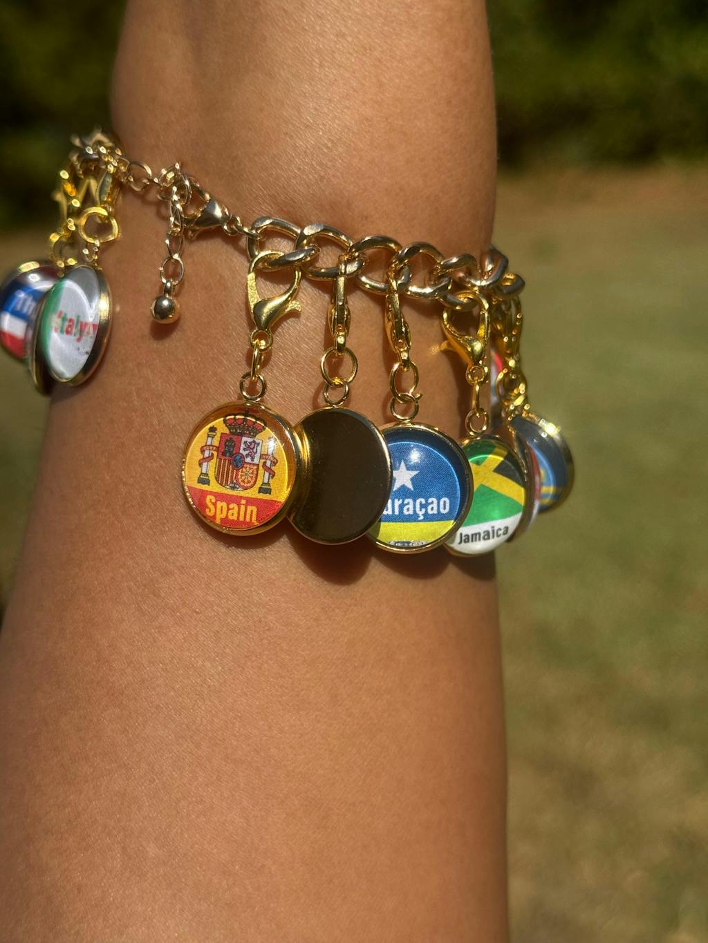Flags of the World Bracelet - Customized Country World Travel Bracelet