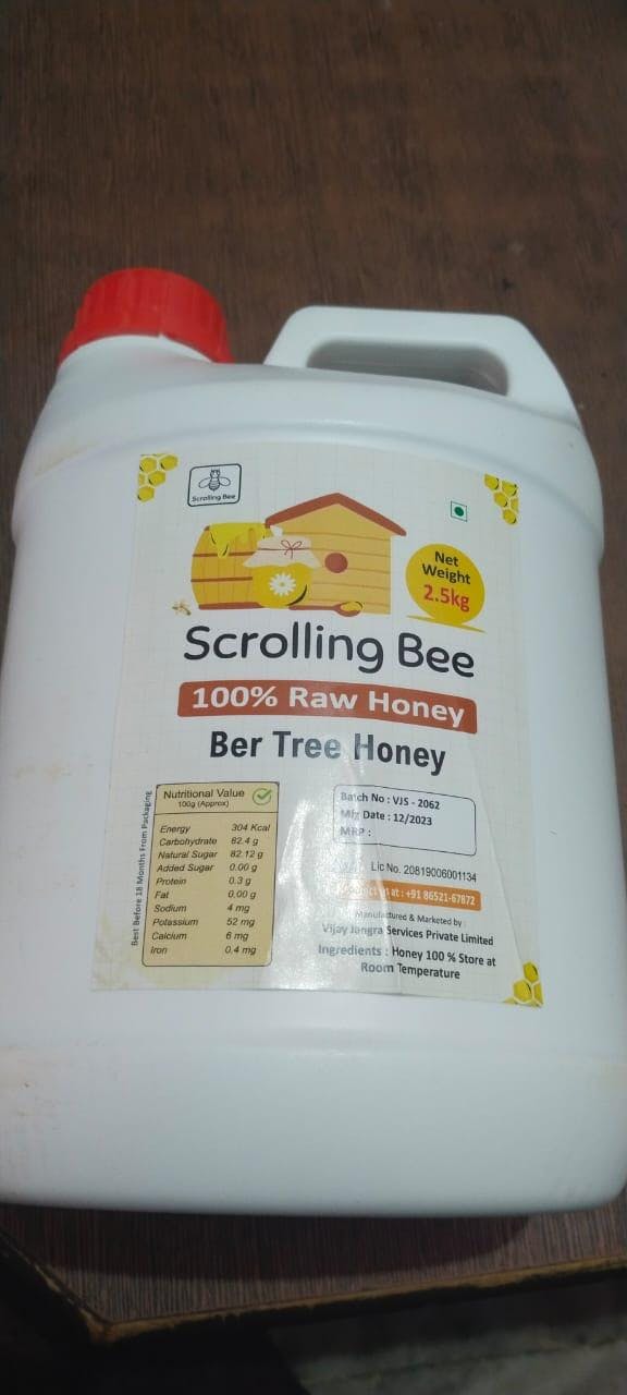 2.5 Kg Raw Honey - All Types Available – Scrolling Bee