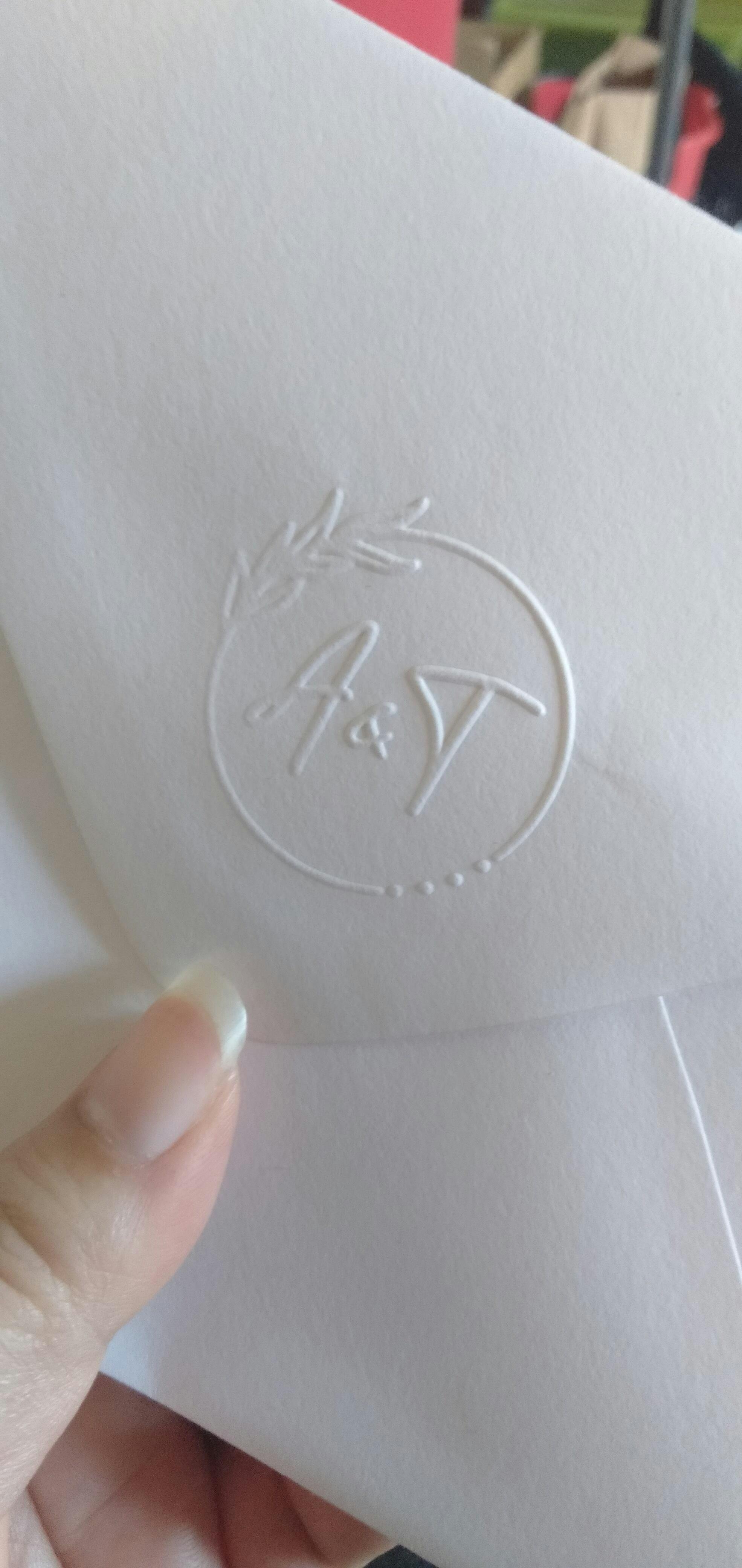 Custom or Supplied Design Embossing Stamp – Sea and Paper Creative Studio