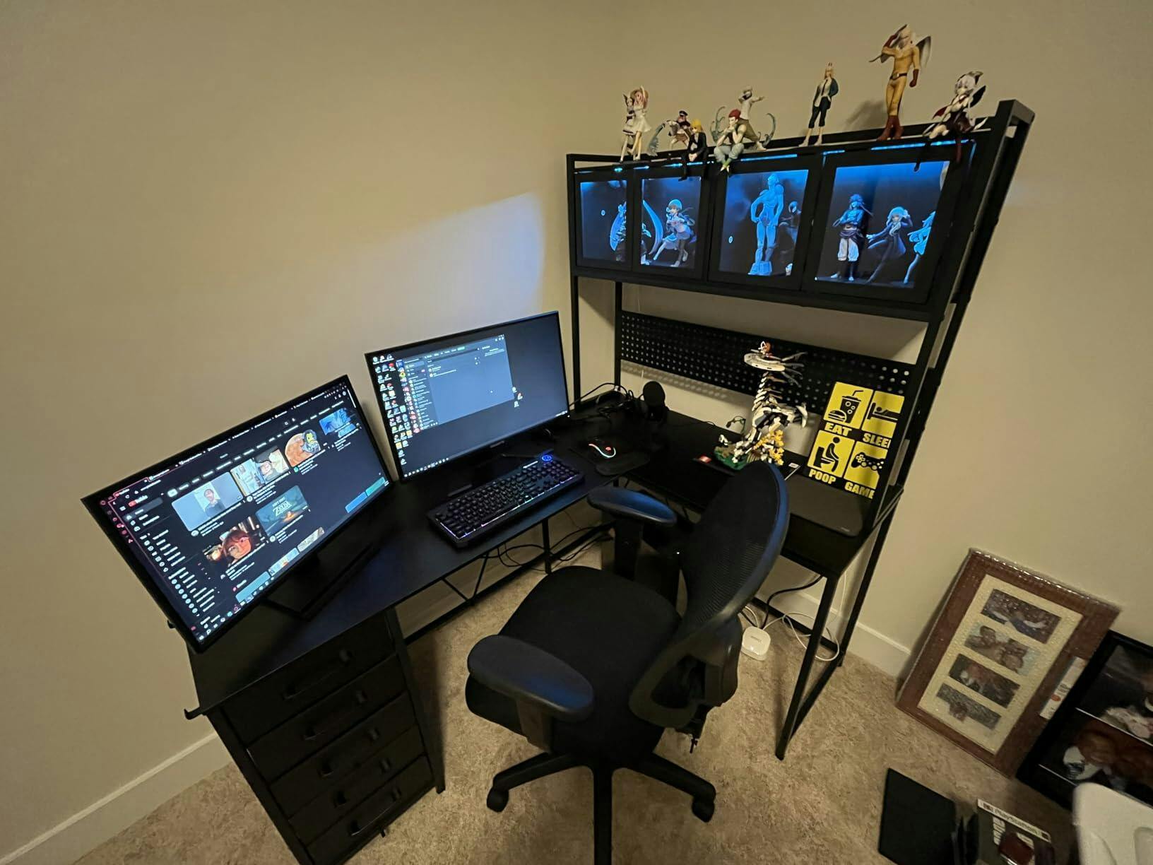 SEDETA 62 Inch L Shaped Gaming Desk Computer Desk