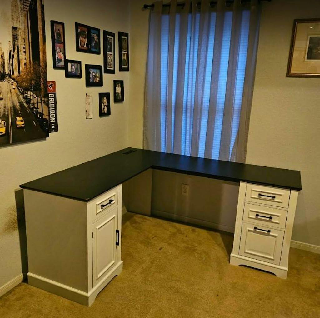 SEDETA 69 Inch Executive L Shaped Computer Desk with Drawers and Stora