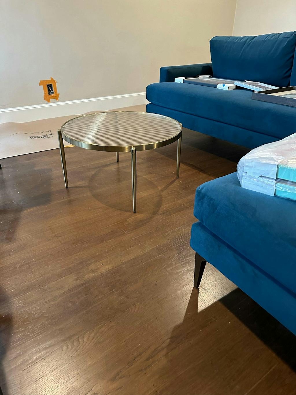 Gatsby Round Gold Fluted Glass Coffee Table | Seek & Ramble