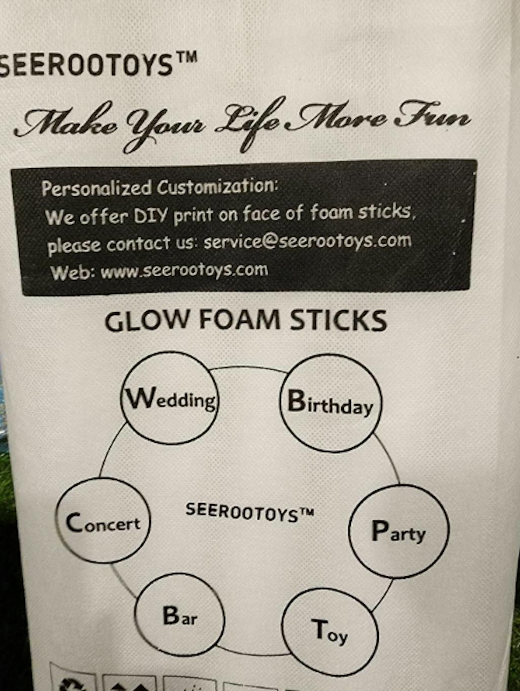 Styrofoam Led Light Up Foam Sticks Pack, Holiday Wedding Glow Sticks ...