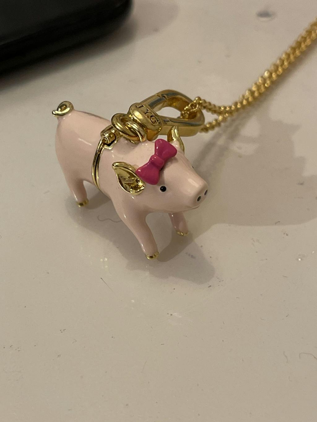 Selenichast Pink Pig Pendant Necklace, Pig Necklace, Animal Necklace ...