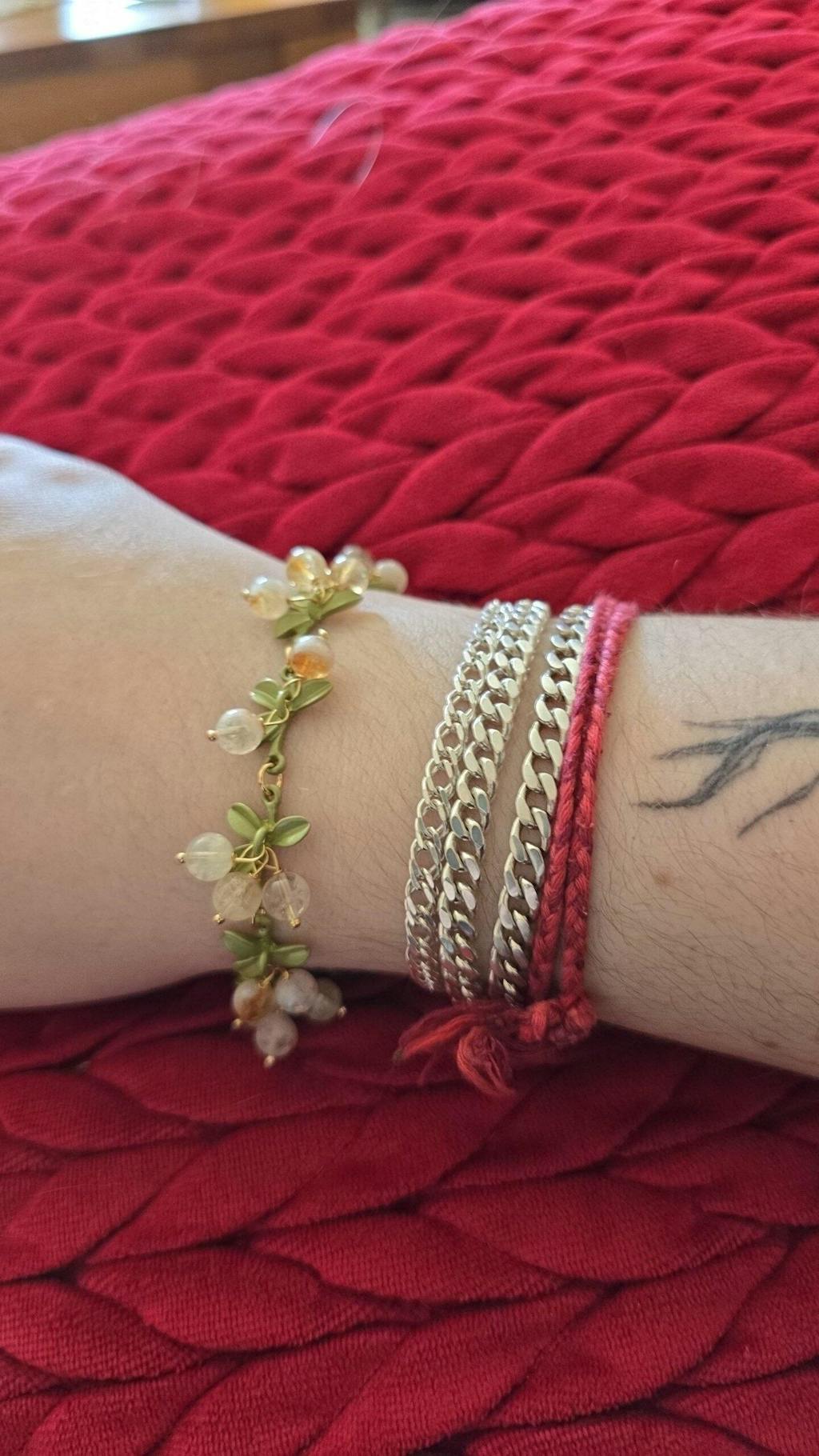 Selenichast Nature Stone Gooseberry Bracelet For Women, Berry Bracelet ...