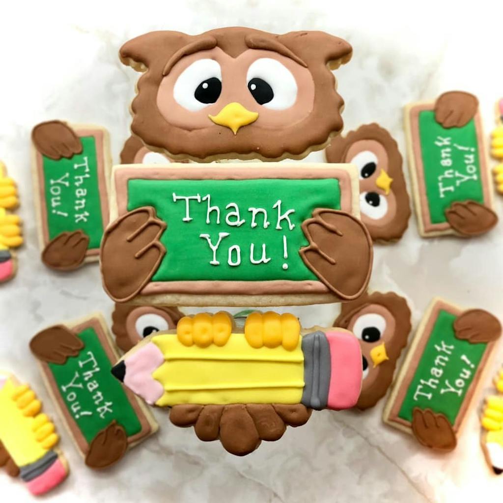 School Owl Cookie Cutter Set