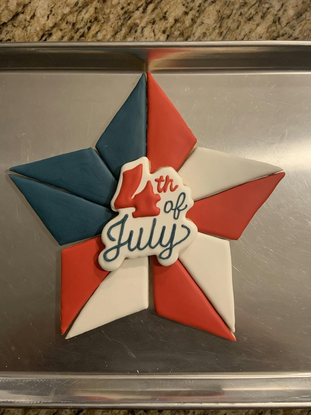 4th of July Script Cookie Cutter | Semi Sweet Designs
