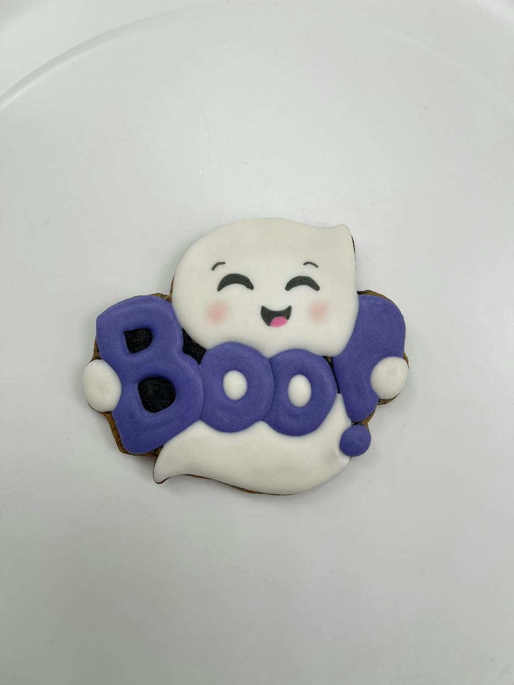Ghost Holding Boo Word Cookie Cutter