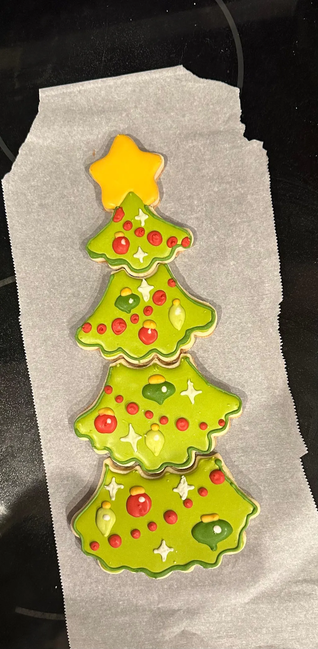 Stackable Christmas Tree Cookie Cutter Set
