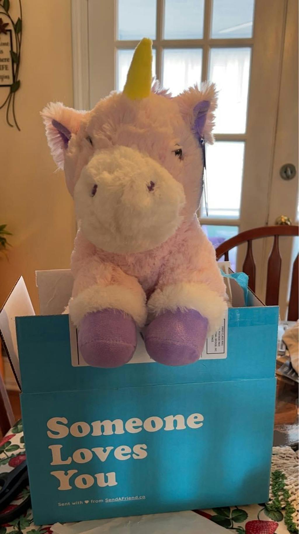 Unique the Unicorn | SendAFriend's Stuffed Animal Care Packages