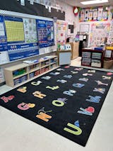 Alphabet Pictures Classroom Seating Rug