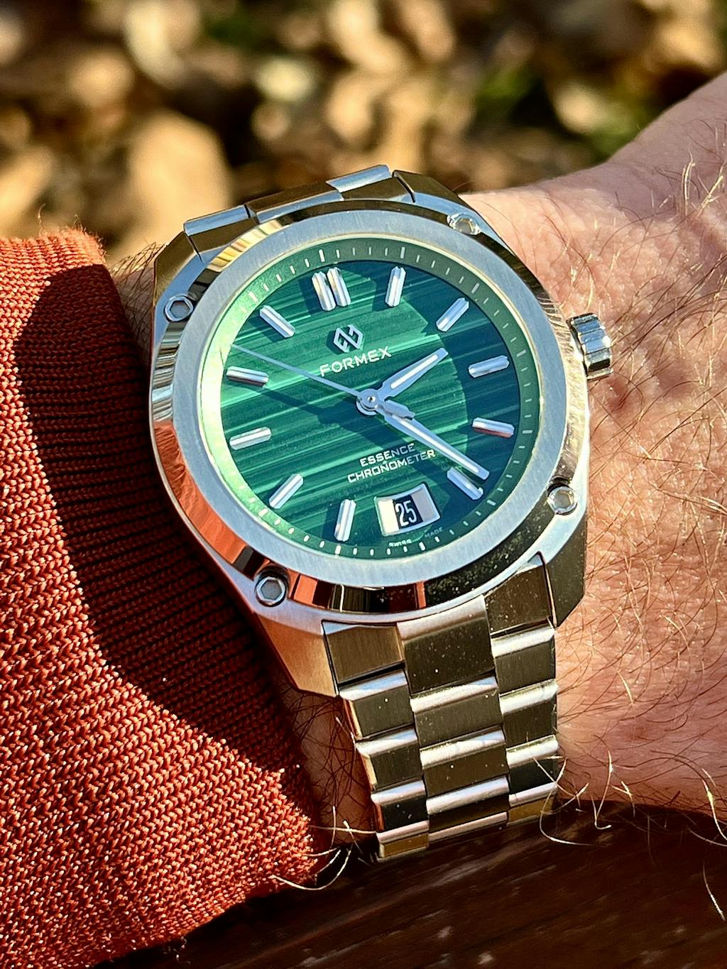 Formex Essence ThirtyNine Chronometer Malachite Steel - SeriousWatches.com