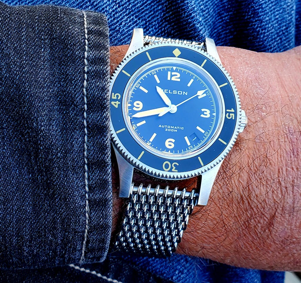 Helson Skindiver Steel Black (Pre-owned) - SeriousWatches.com