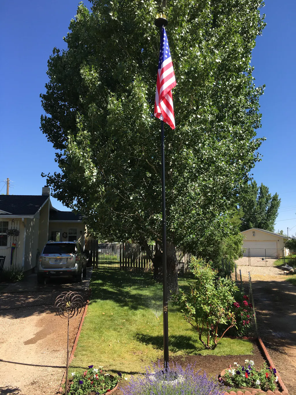 20' or 25' Delta TELESCOPING Flagpole "Freedom Edition" (Black ...