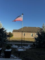 20' or 25' Delta TELESCOPING Flagpole "Freedom Edition" (Black ...