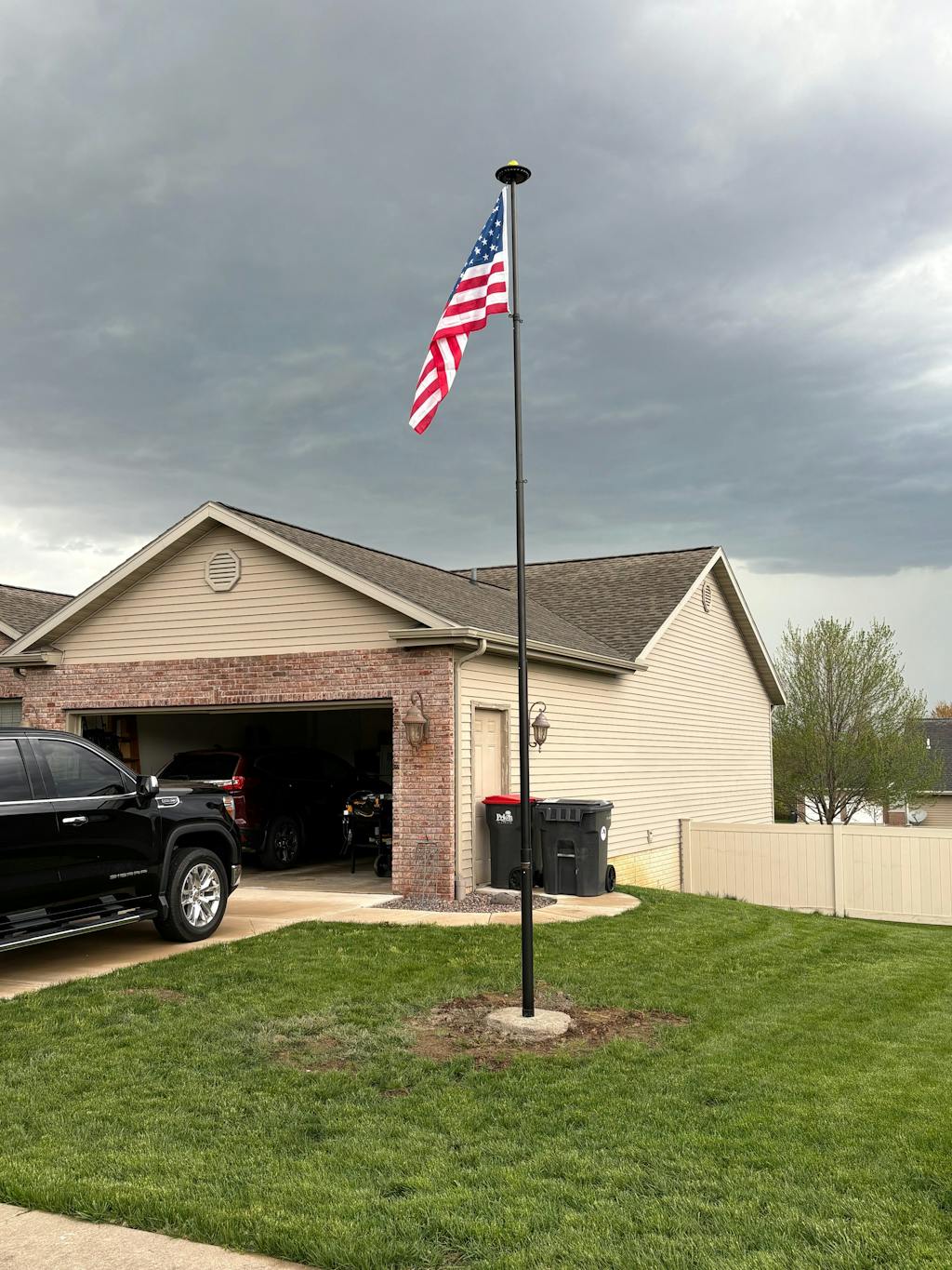 20' or 25' Delta TELESCOPING Flagpole "Freedom Edition" (Black ...