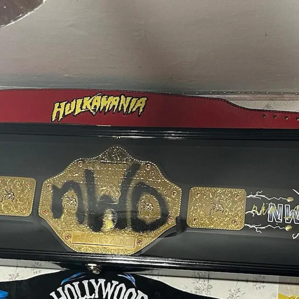 Wrestling Belt Display Case Cabinet (64")