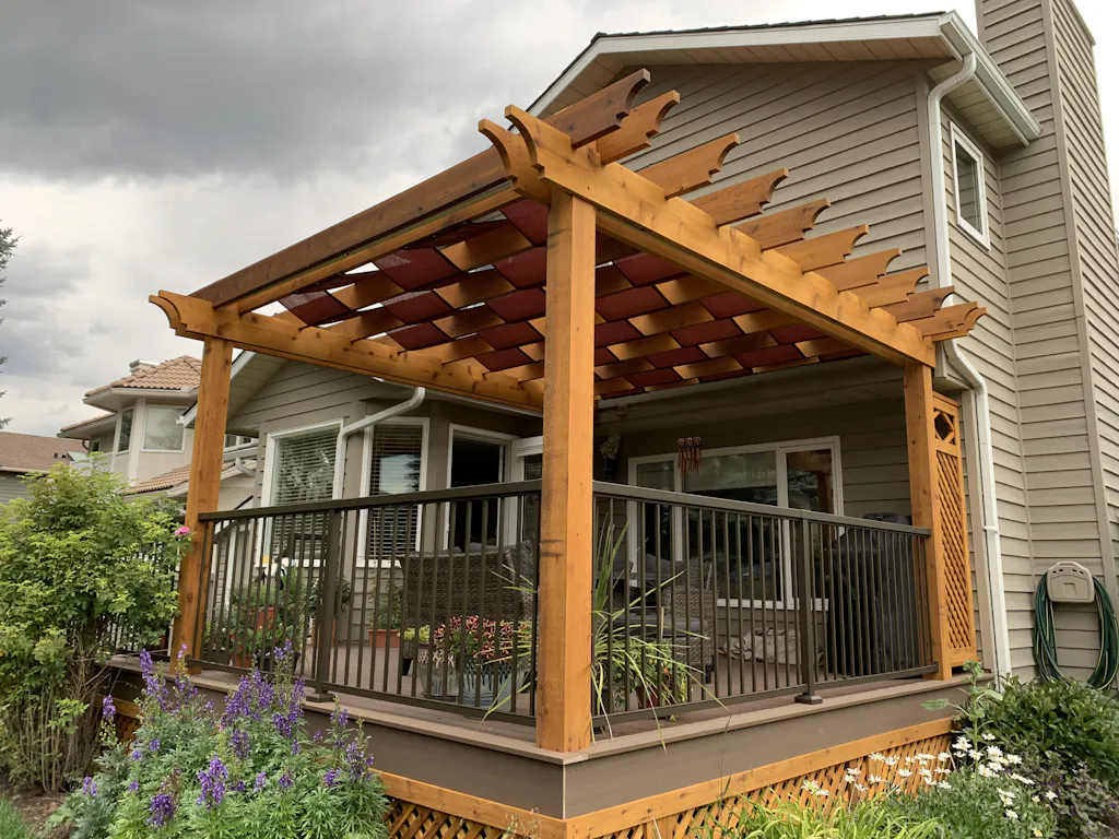 Custom Pergola Shade Weave | Shade Sails – Shade Sails Canada